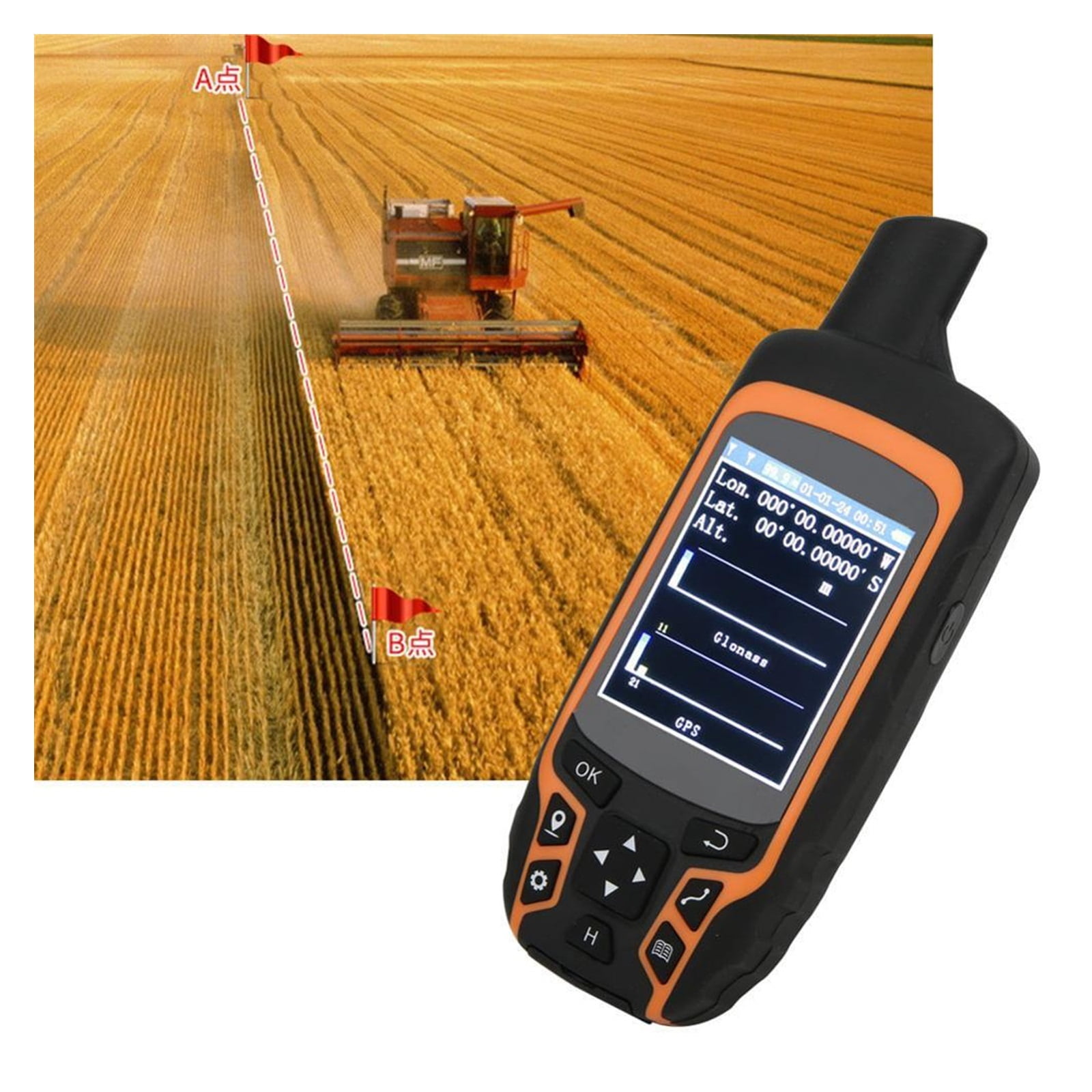 Land Measuring Tool ZL-166 Handheld GPS Navigation Track Land Area ...