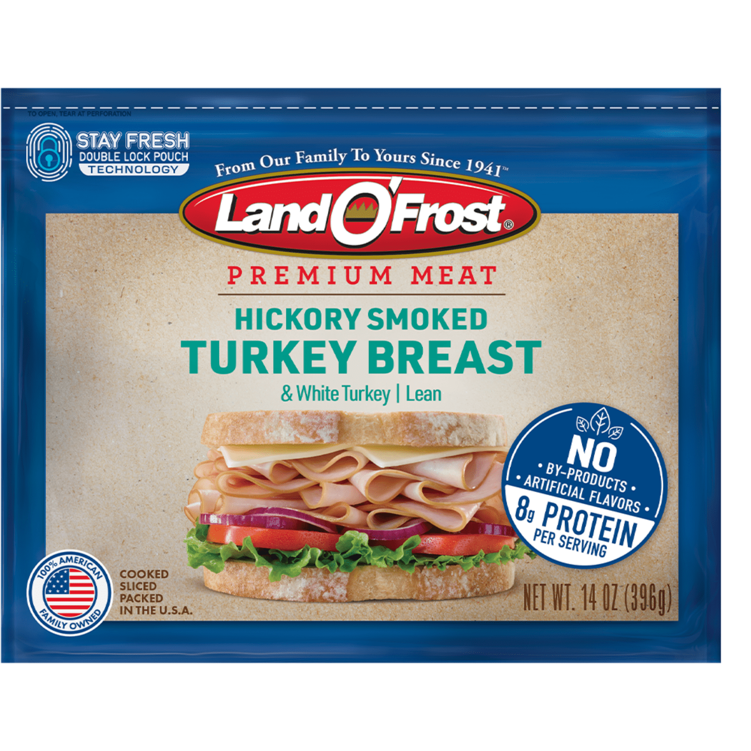 Land O'Frost Premium Sandwich Sliced Deli Lunch Meat, Hickory Smoked ...