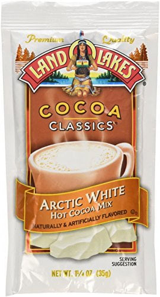 Land O Lakes Cocoa Classic Arctic White Hot Cocoa Mix, 1.25 Ounce - 12 ...