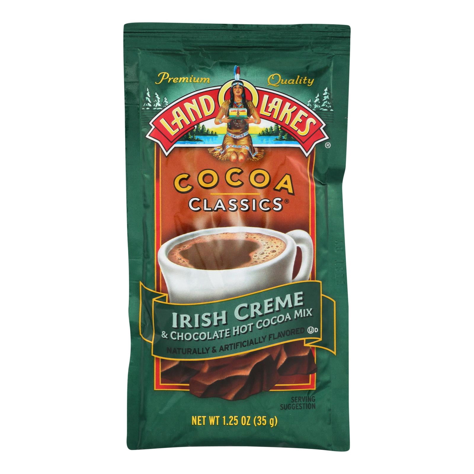 Land O Lakes Hot Cocoa Classic Mix, Irish Creme and Chocolate, 1.25 Oz ...