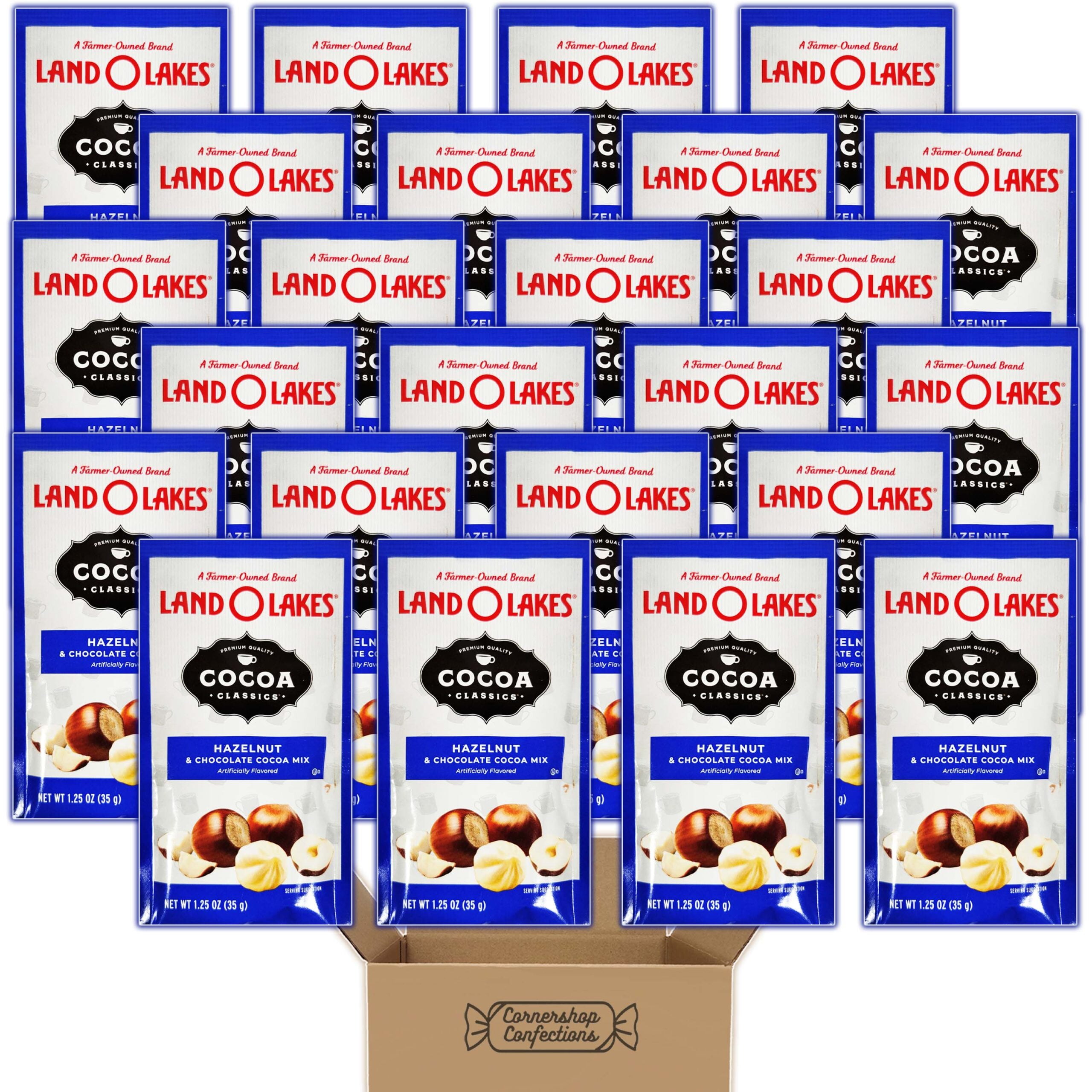 Land O Lakes Cocoa Classics Bulk Pack - Hazelnut Flavored Hot Chocolate Mix - Twenty Four 1.25 ...