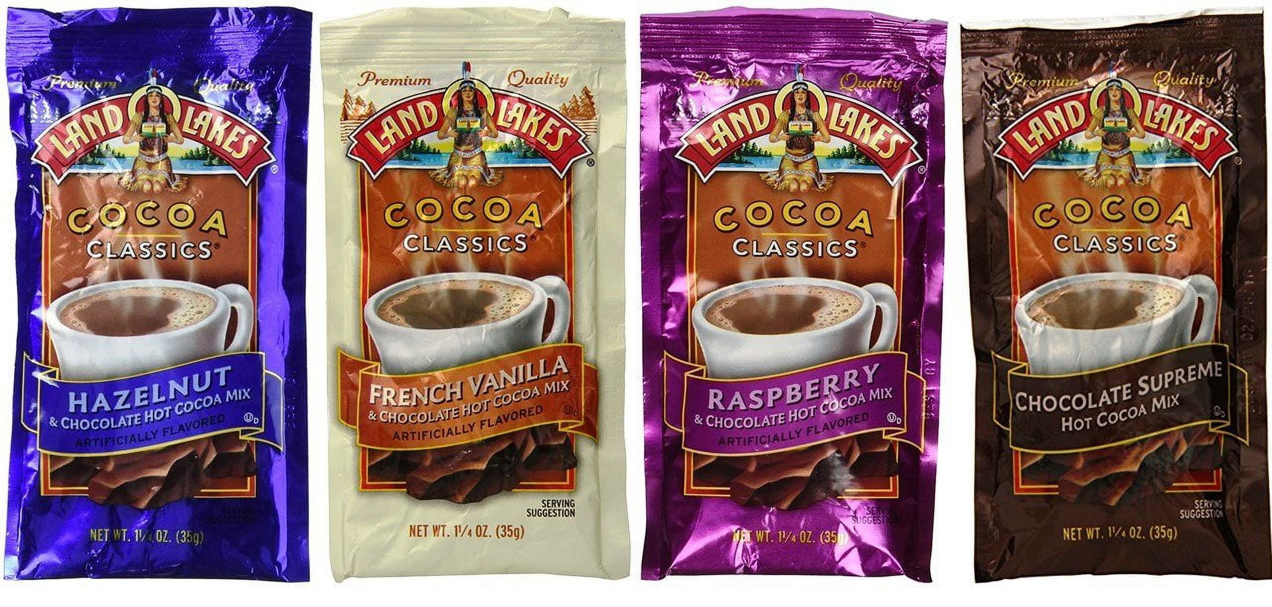 Land O Lakes Cocoa Classics Mix 4 Flavor Sampler Bundle: Hazelnut ...