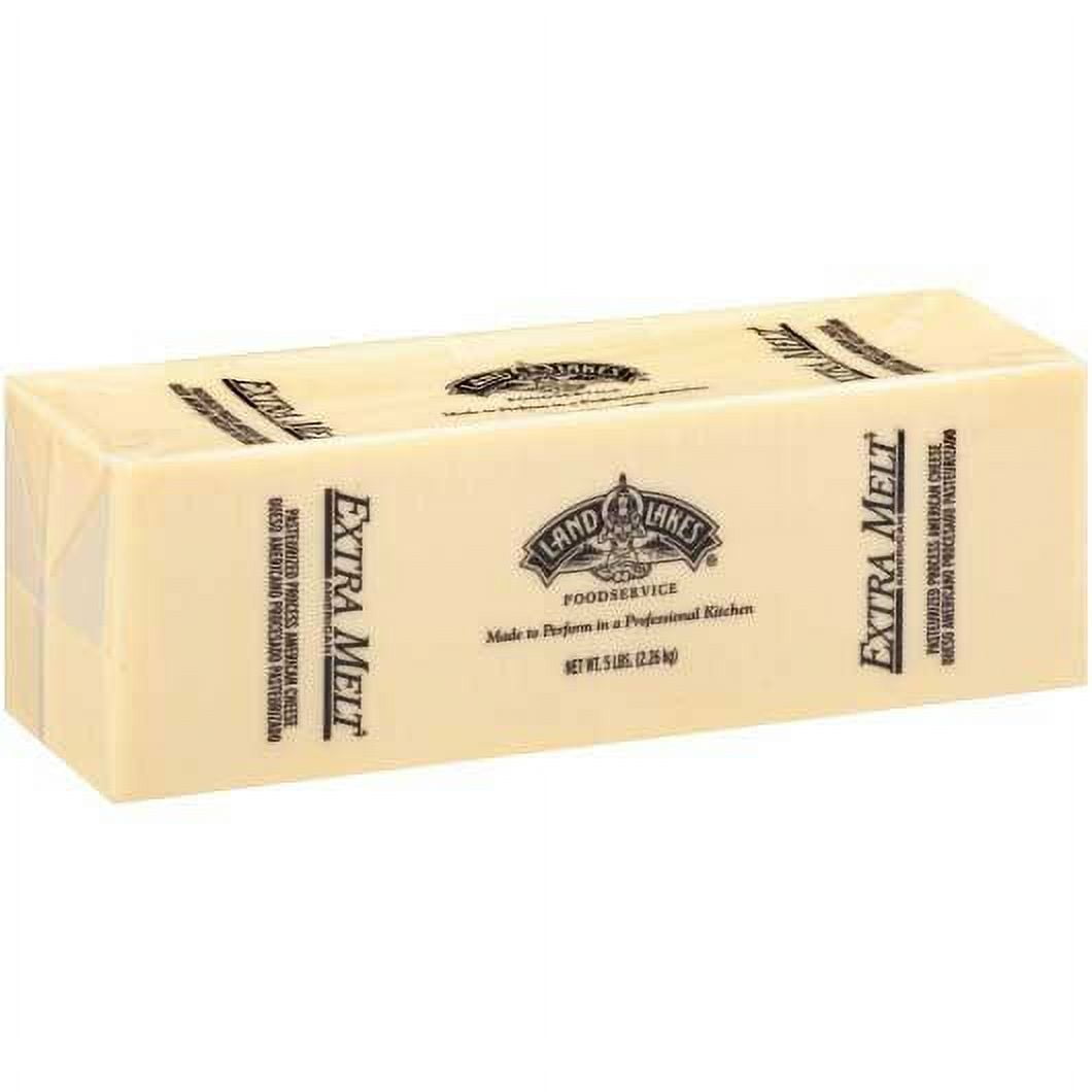 Land O Lakes Extra Melt White American Cheese Loaf, 5 pound -- 6 per ...