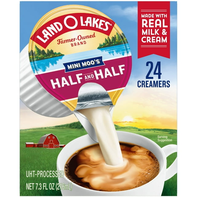 Land O Lakes Mini Moo’s Half And Half Creamer Singles, 24 Count ...