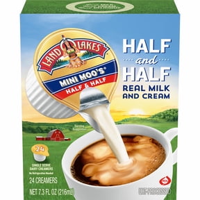 Land O Lakes Mini Moos Creamer Half & Half Cups 192 Count Shelf-Stable ...