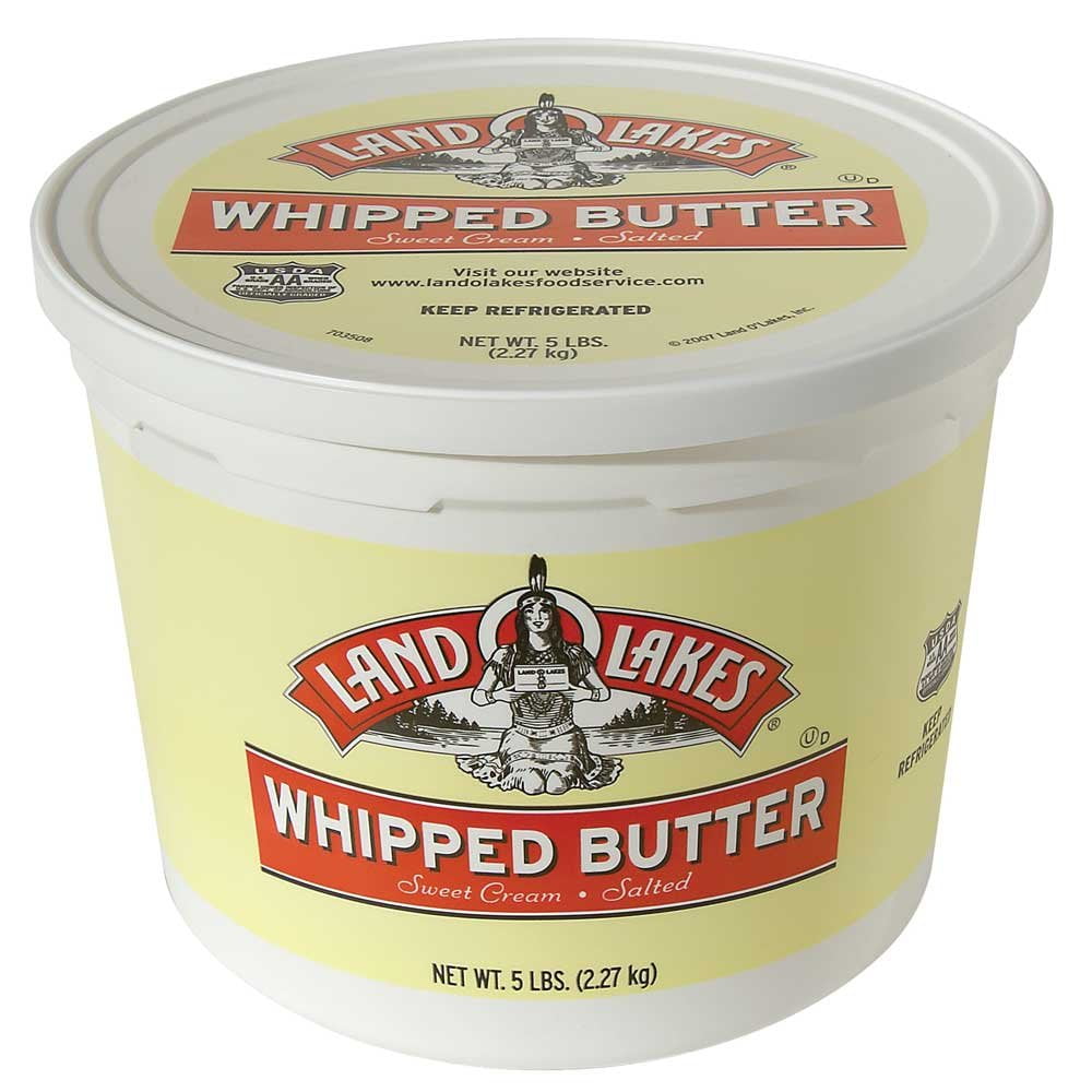 Land O Lakes Salted Whipped Butter, 5 Pound -- 2 per case. - Walmart.com