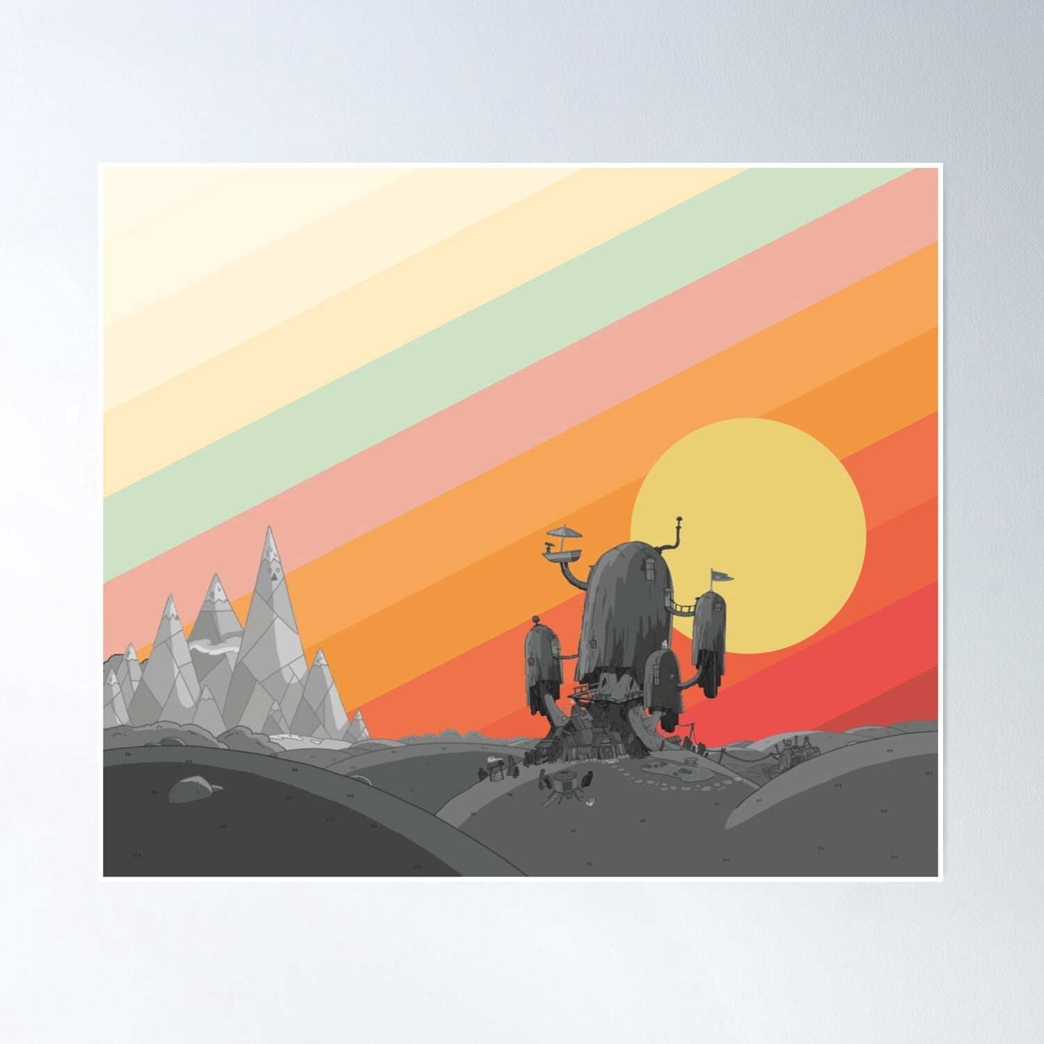 Land Of Ooo (Adventure Time) Poster UNFRAMED PAPER POSTER, Home Decor ...