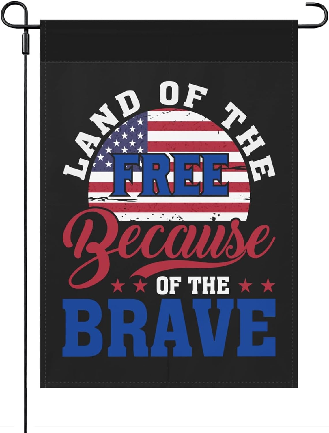 Land Of The Free Because Of The Brave Outdoor Flag Inspirational Funny ...