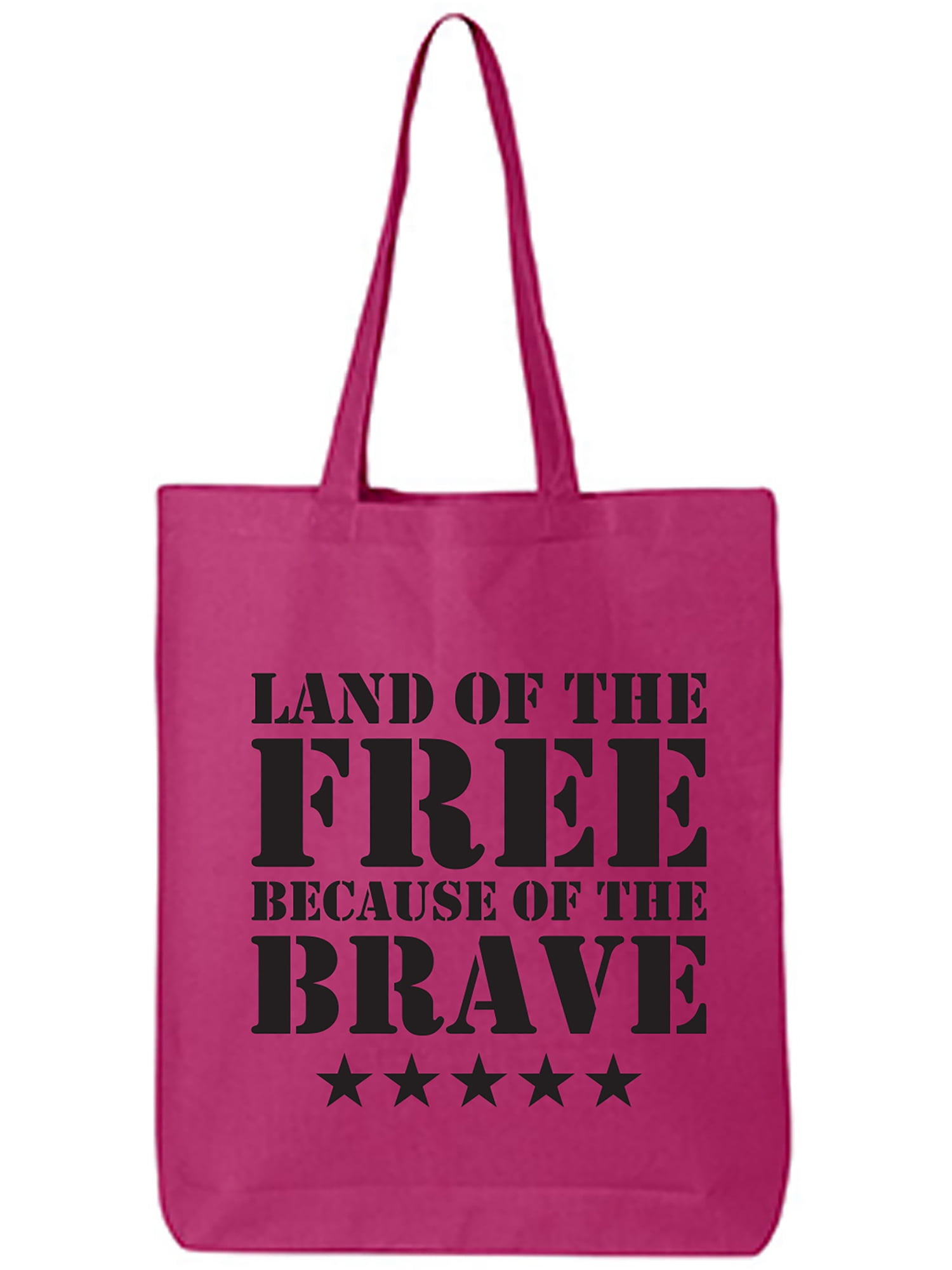 Land Of The Free Cotton Canvas Tote Bag - Walmart.com
