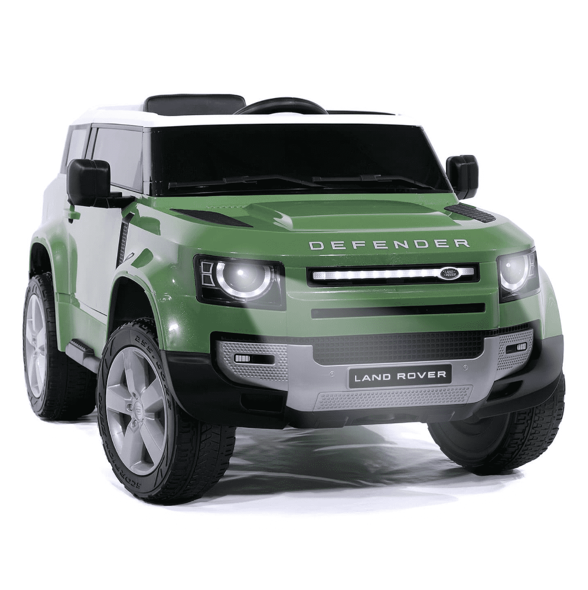 Land Rover 12V Ride On Car for Kids with Remote, Leather Seat, LED ...