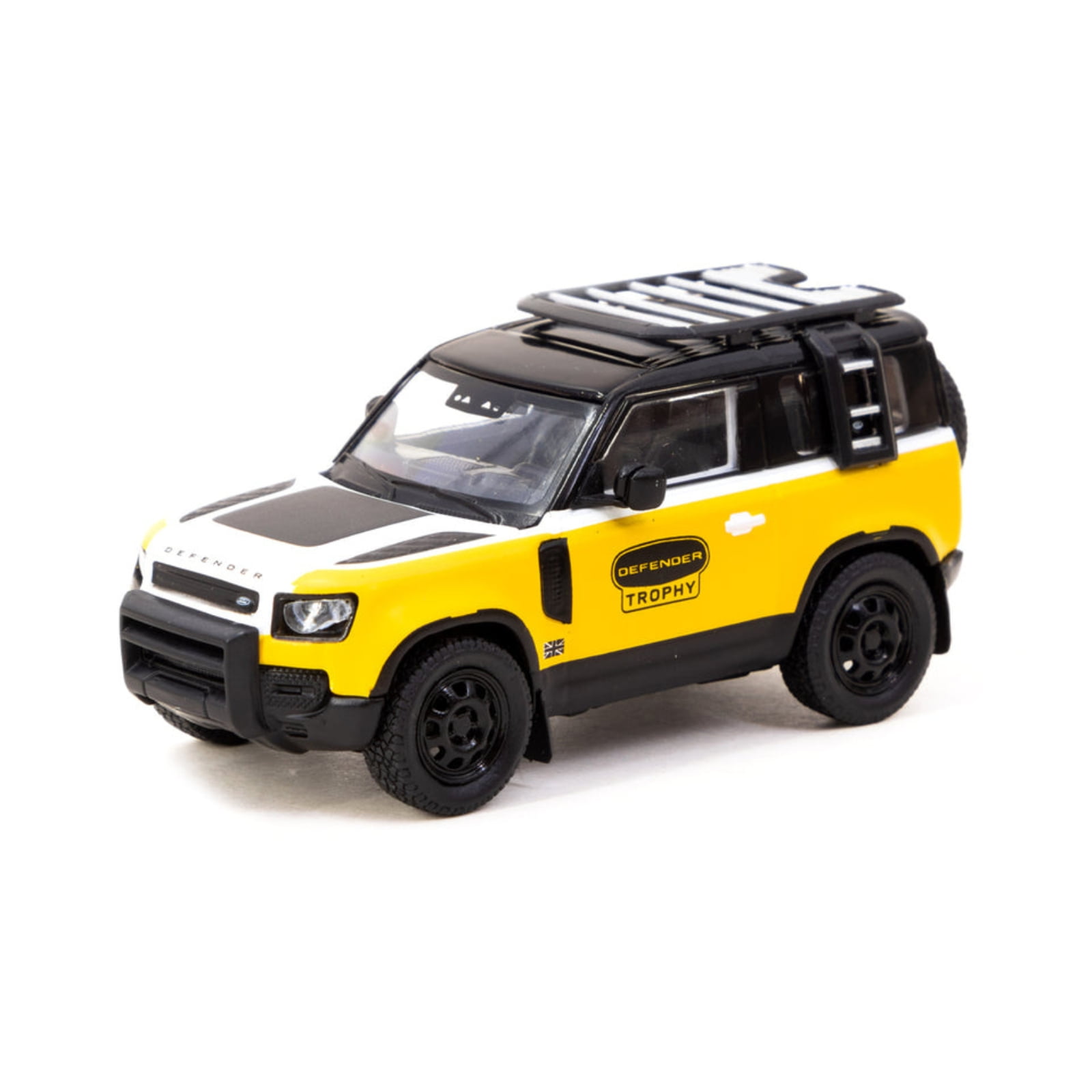 Land Rover Defender 90 Diecast Model 1:64 scale Yellow/Black - Walmart.com
