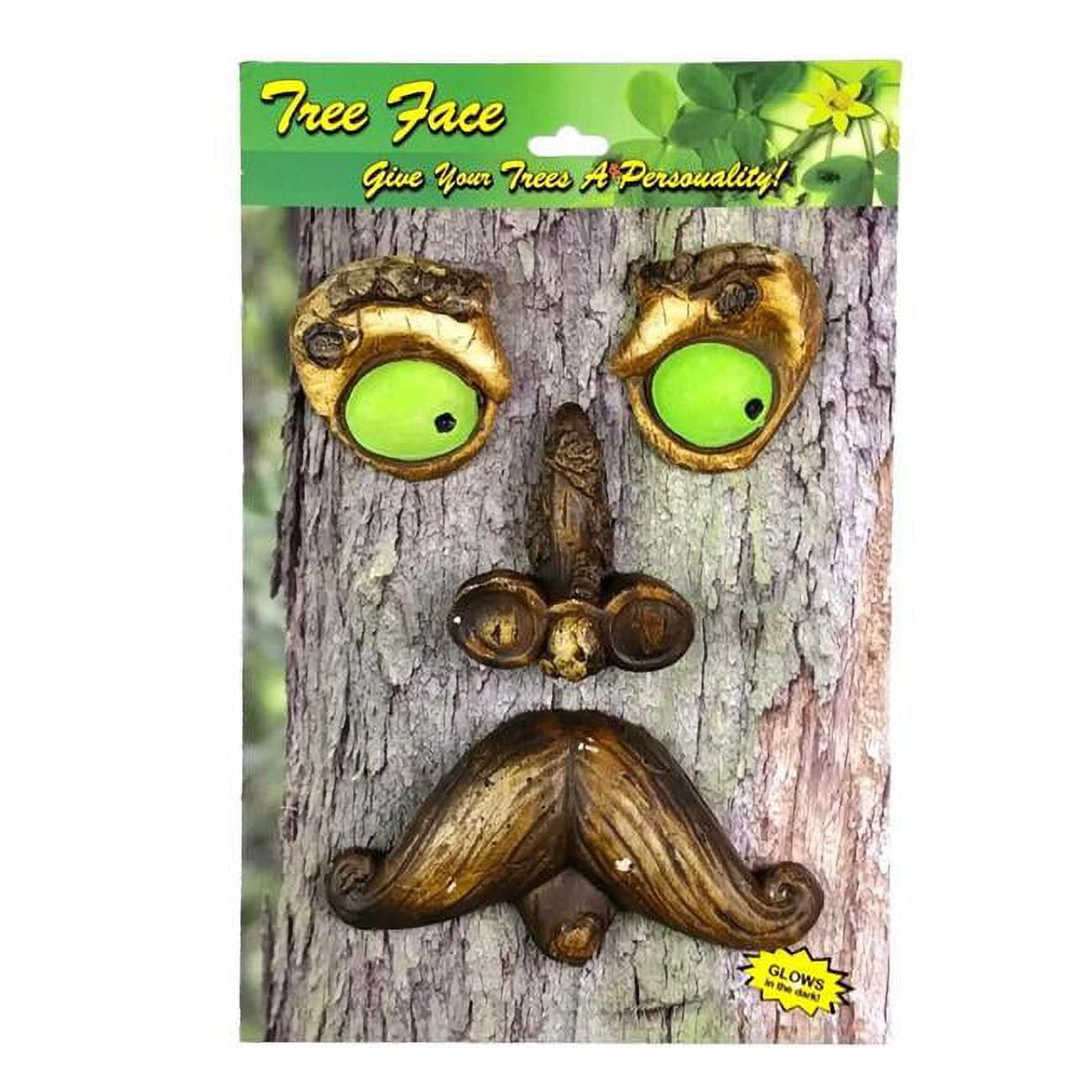 Land & Sea Mr. Mustache Tree Face Lawn & Garden Decoration - Walmart.com
