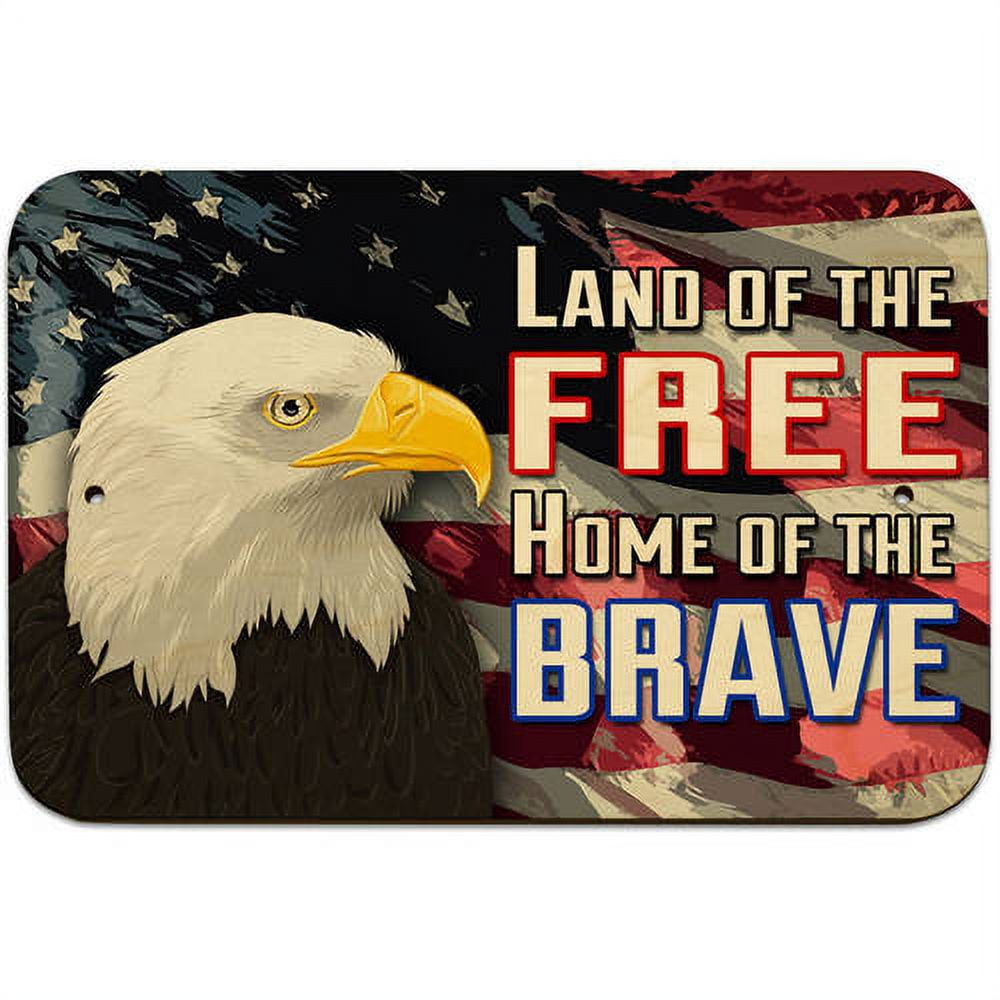 Land of the Free Home of the Brave - America USA United States Eagle ...