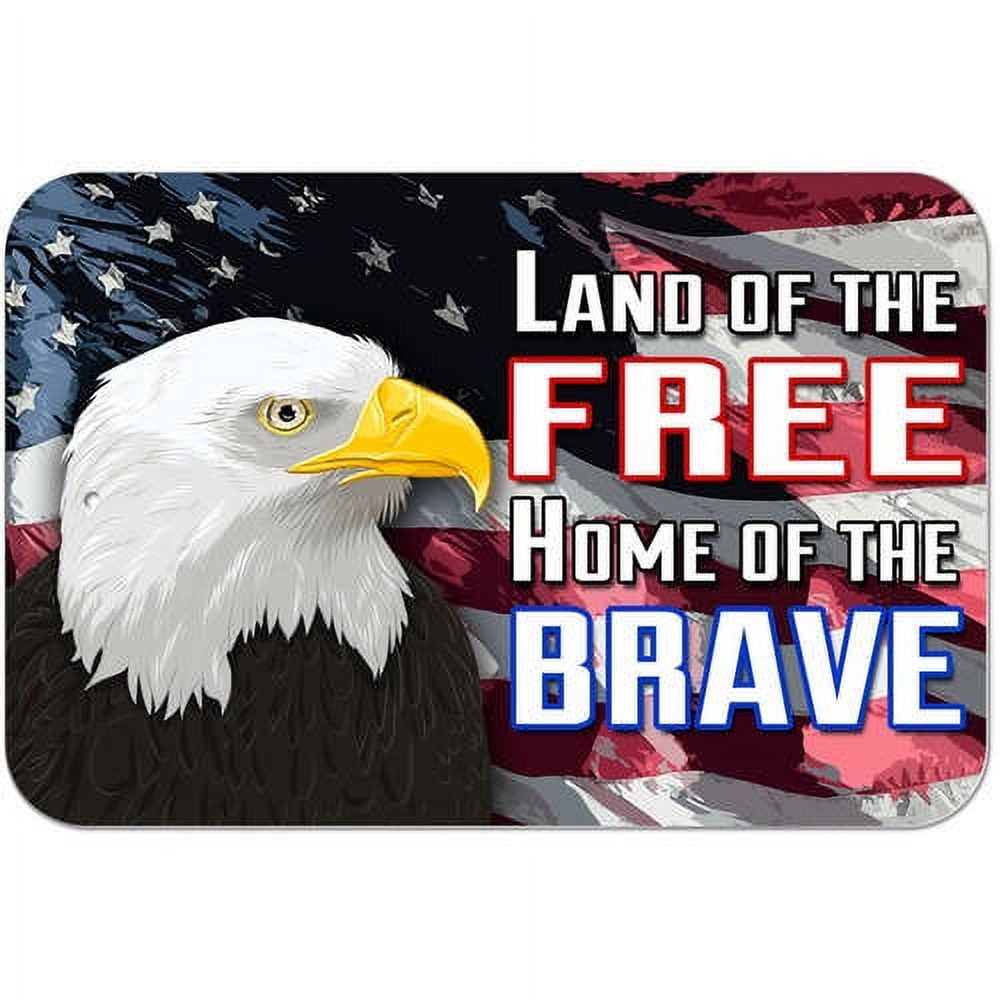 Land of the Free Home of the Brave - America USA United States Eagle ...