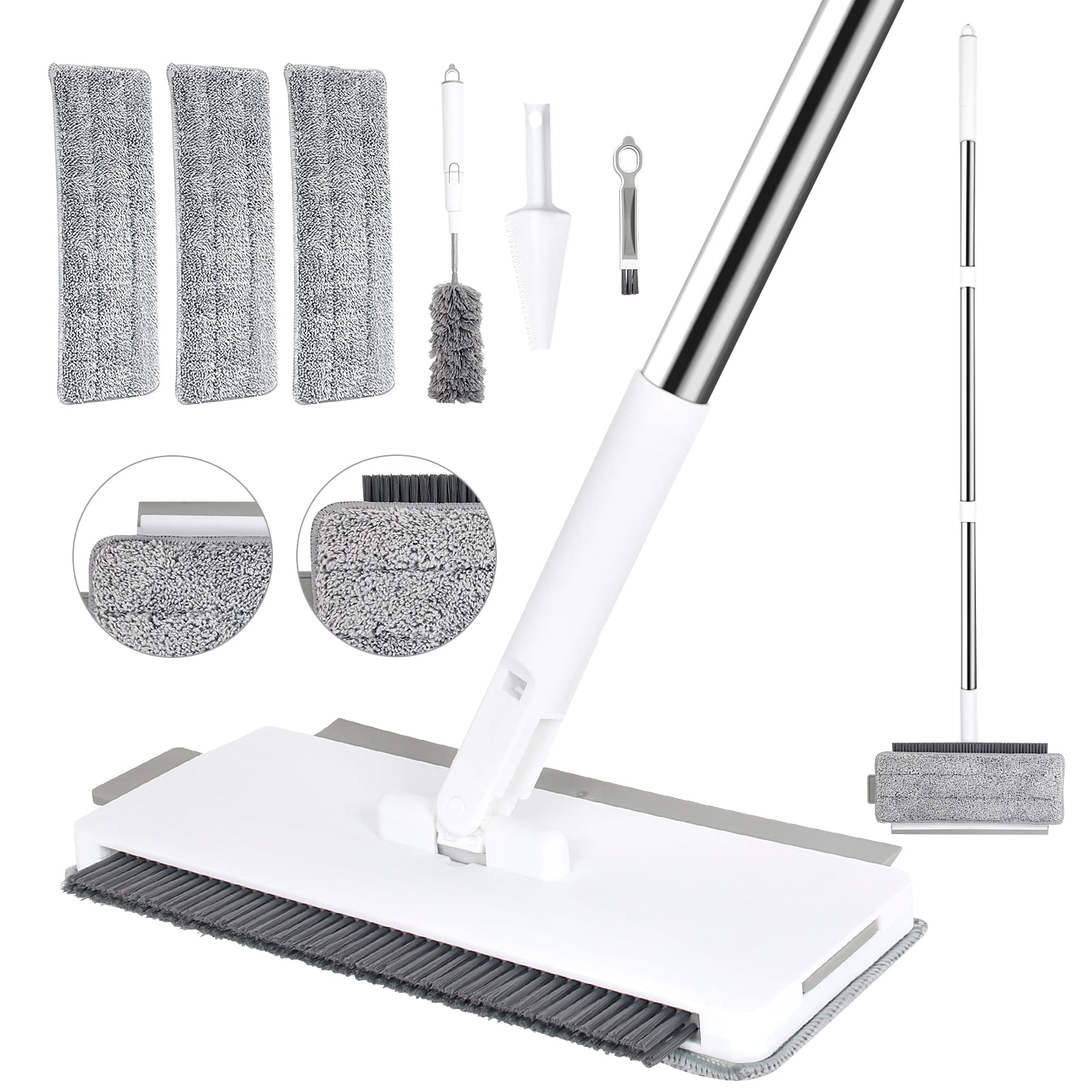 LandHope 5-in-1 Mop Set for Cleaning Floor & Window,Removable and Easy ...
