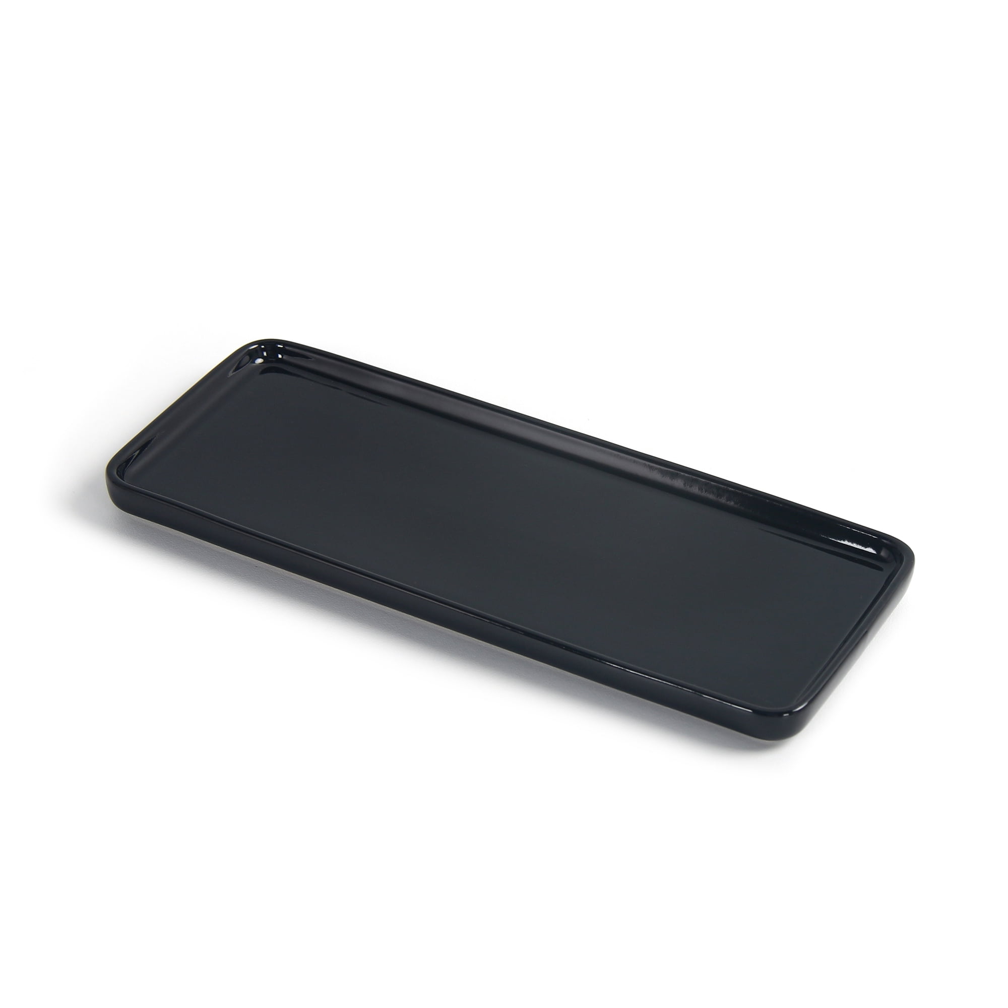 LandHope Large Black Ceramic Vanity Tray,Counter Tray for Kitchen Sink ...
