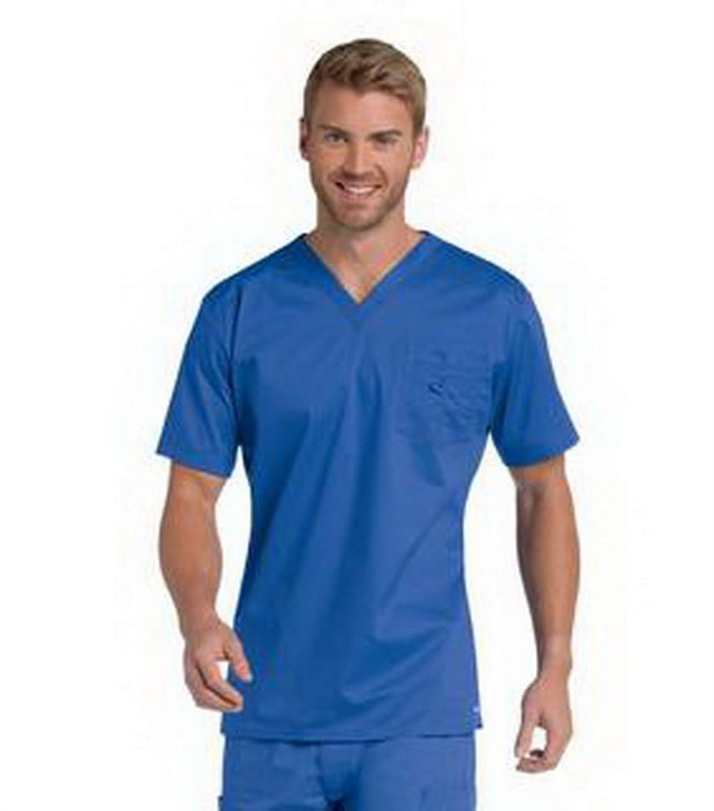 Landau Essentials Tailored Fit Comfort Stretch 1-Pocket Scrub Top for ...