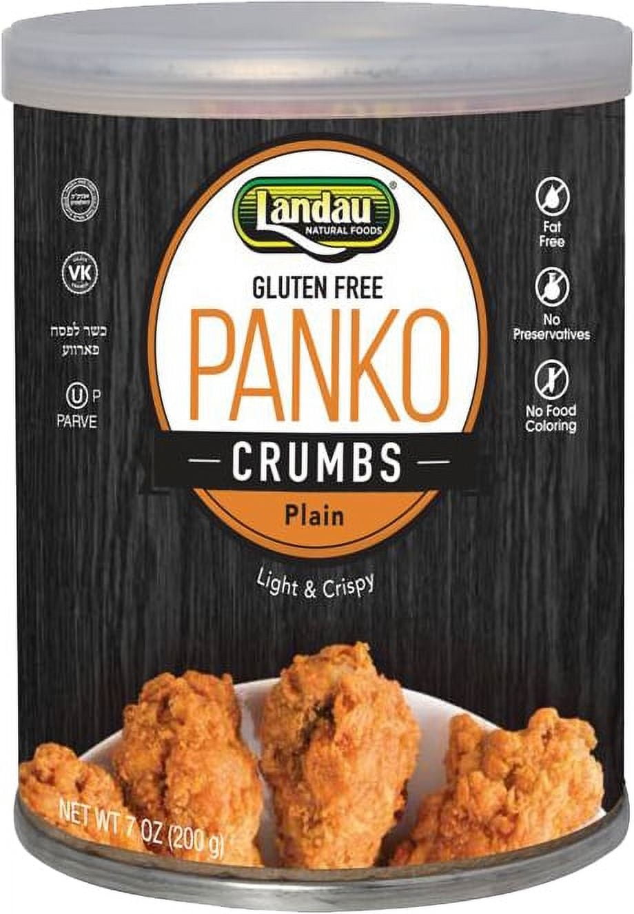Landau Kosher Gluten Free Panko Crumbs Plain - Gluten Free - Passover ...