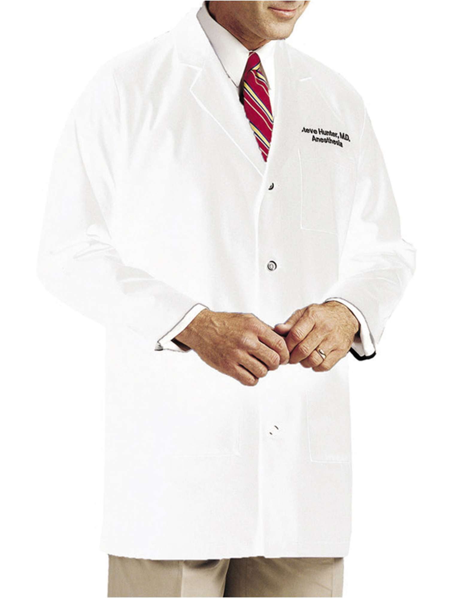 Landau Men's Essential Lab Coats Classic Relaxed Fit Breathable Fade ...