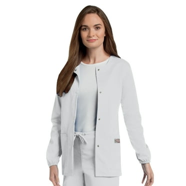 Landau All Day Women's Two Pocket Snap Front Scrub Jacket, Style 3507 ...