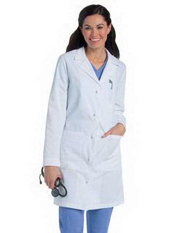 Landau Women's Essential Lab Coats Classic Relaxed Fit Breathable Fade ...