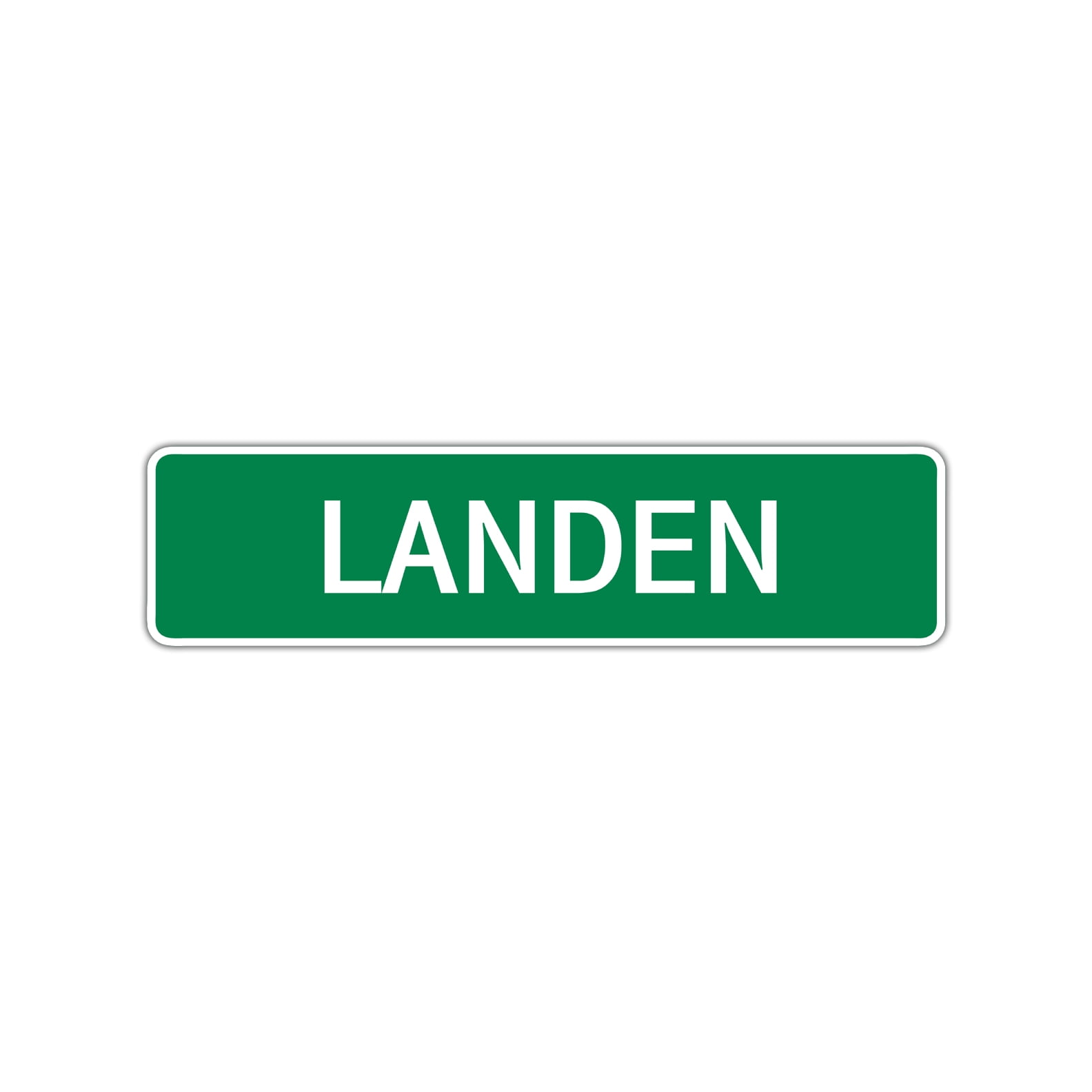 Landen Boys Children Name Letter Printed Label Novelty Indoor Outdoor ...