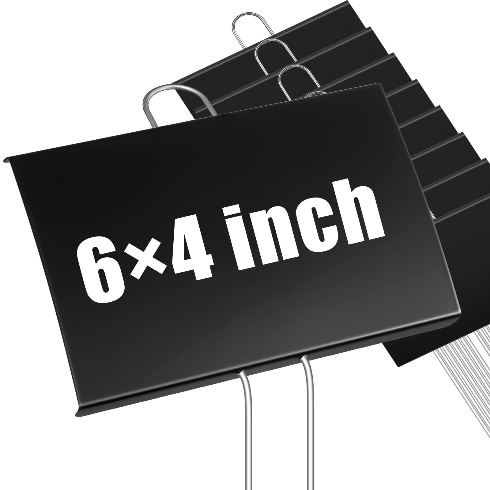 Landhoow 12 Pcs Large Garden Plant Markers 6" x 4" Sign with 11" Stake ...