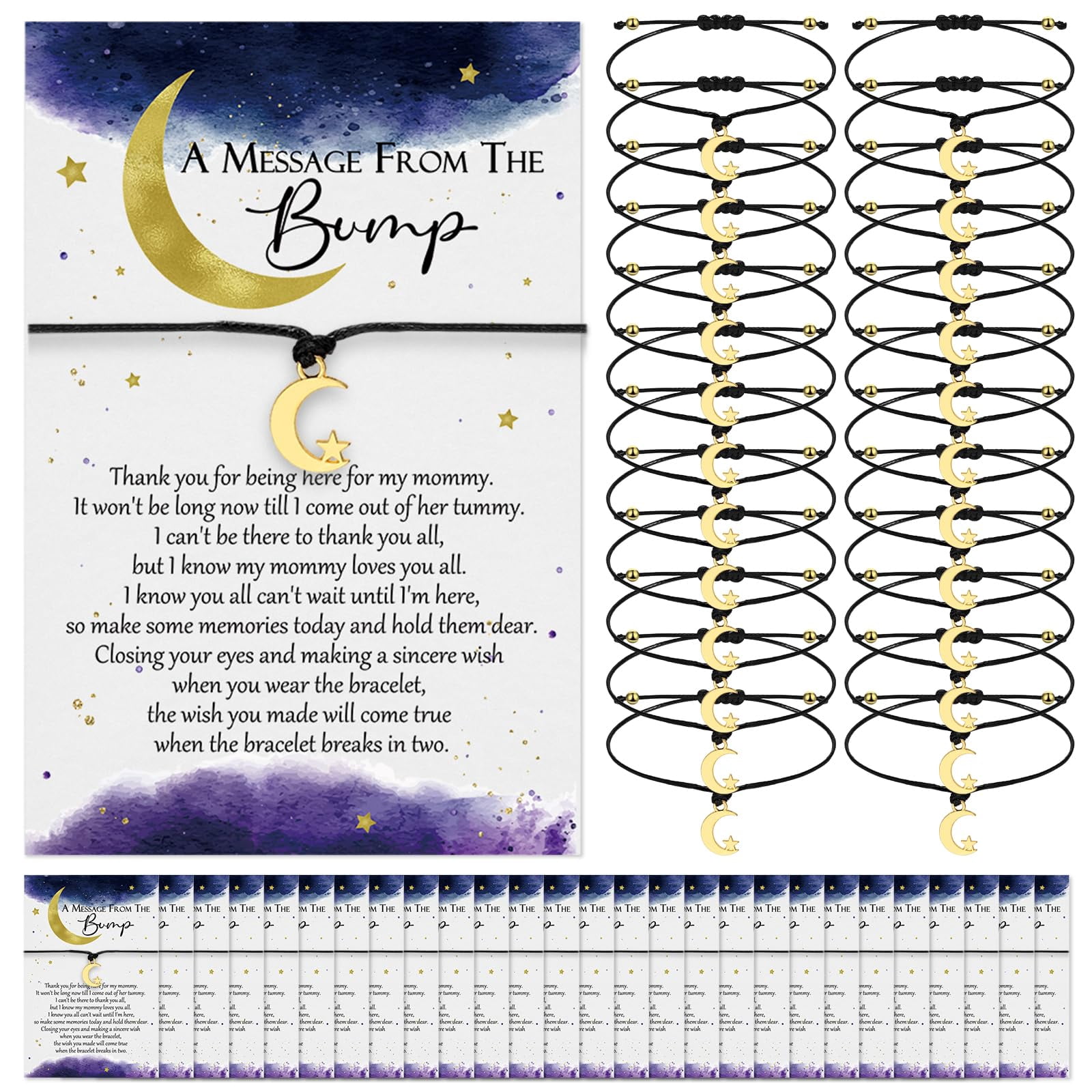 Landical 25 Sets Over KEF16 The Moon Theme Baby Shower Favors for ...