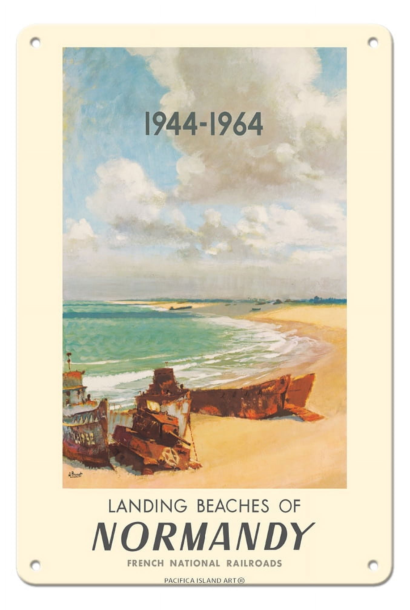 Landing Beaches of Normandy France - French National Railways (SNCF ...