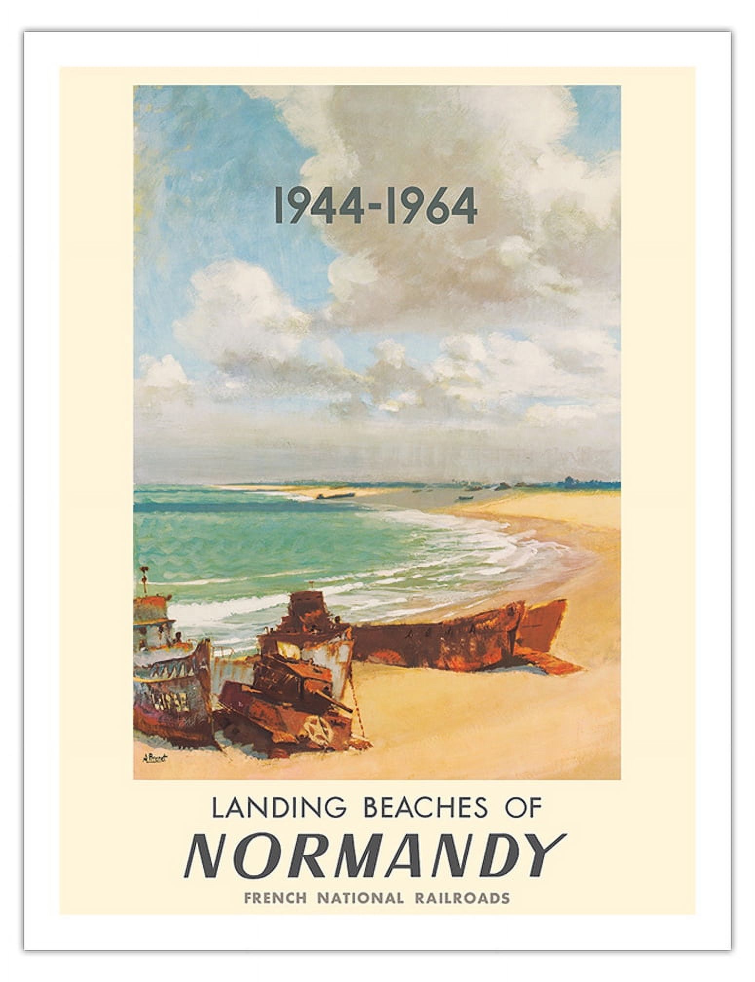 Landing Beaches of Normandy France - French National Railways (SNCF ...