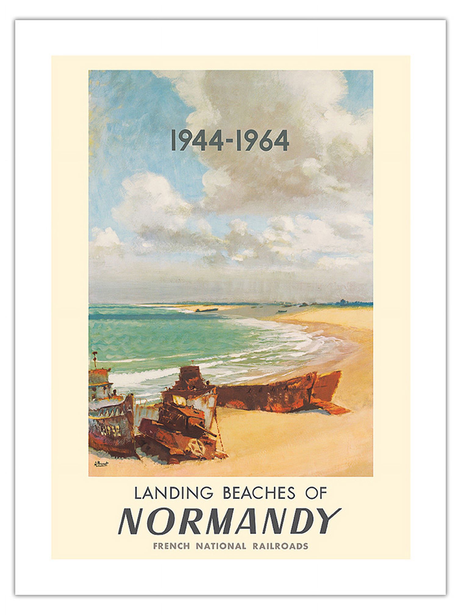 Landing Beaches of Normandy France - French National Railways (SNCF ...