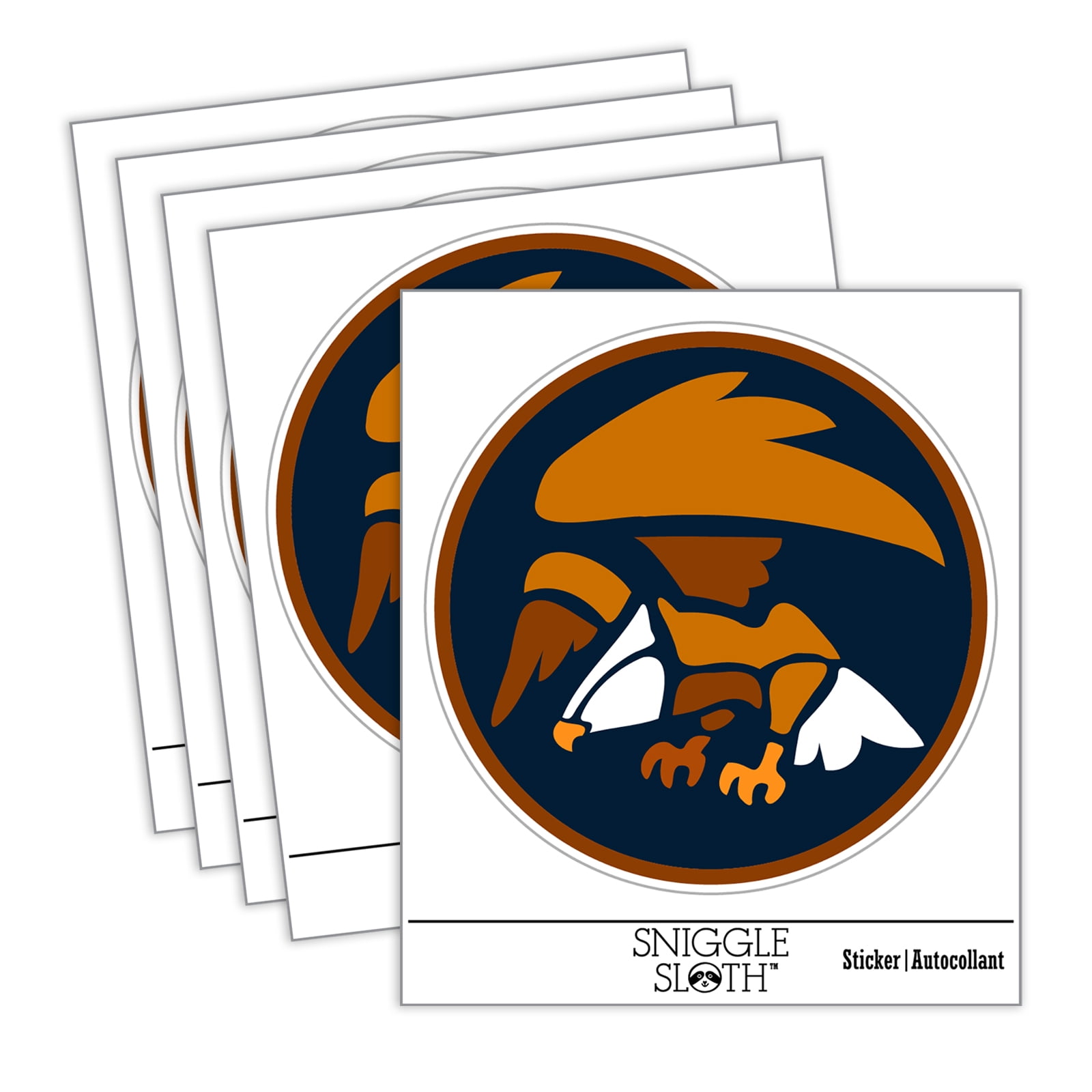 Landing Geometric Eagle Hawk Bird of Prey Car Window Bumper Water ...