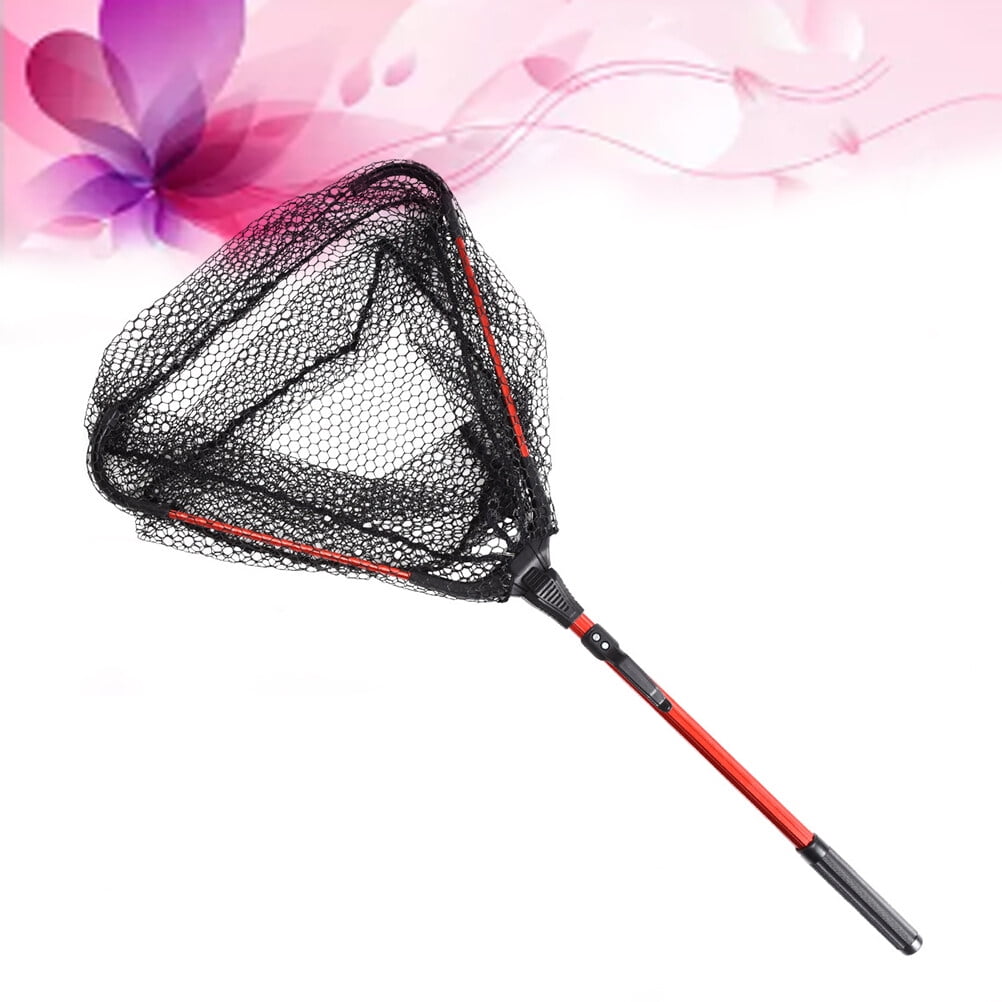 Landing Net Fishing Net Foldable Fishing Net Telescopic Pole Handle ...
