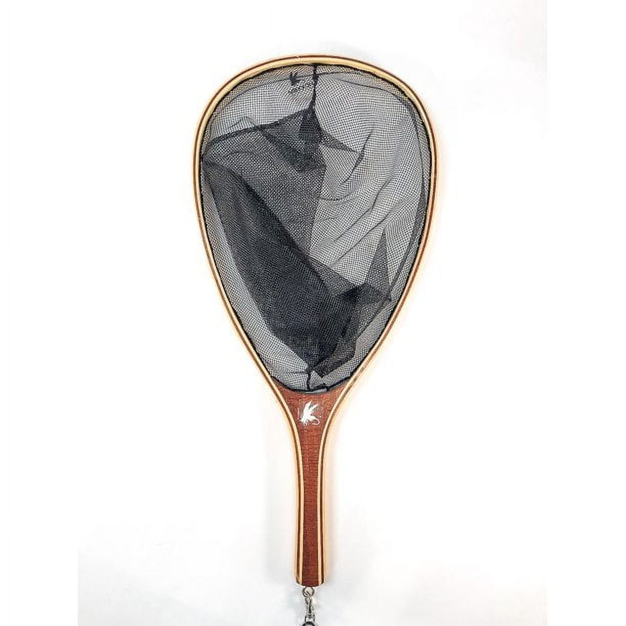 Landing Nets Wood Net, w/knotless PVC Netting, Attachment eye & Clasp ...