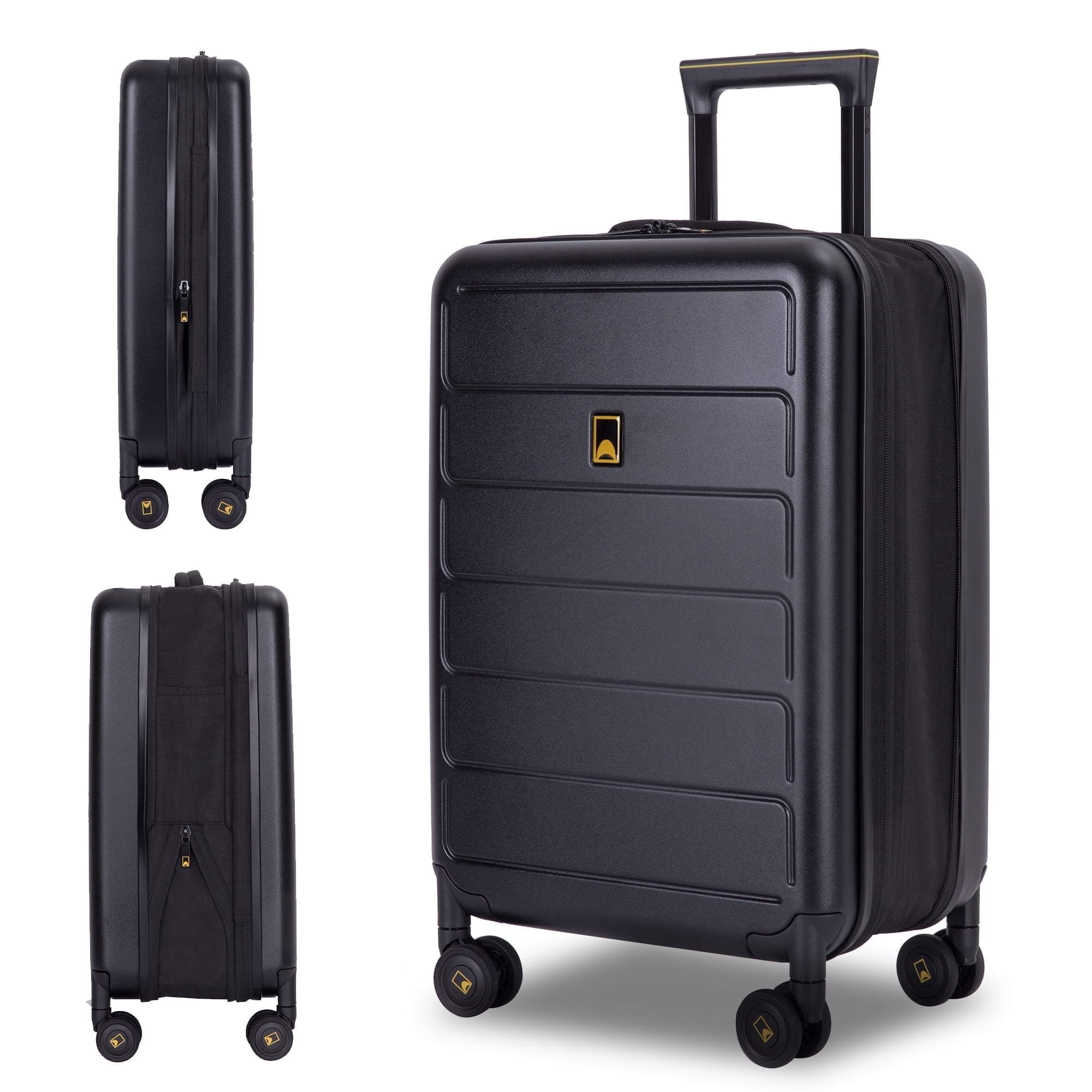 Landisun Collapsible Carry-on Luggage, Hardshell 20 inch Travel Luggage ...