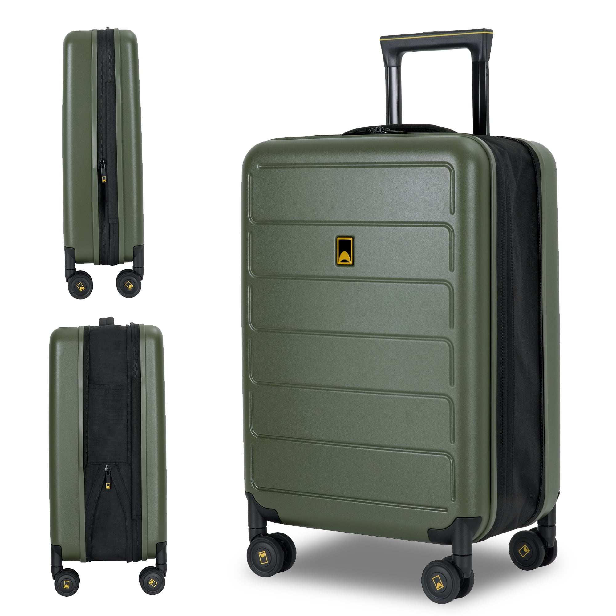 Landisun Collapsible Carry-on Luggage, Hardshell 20 inch Travel Luggage ...