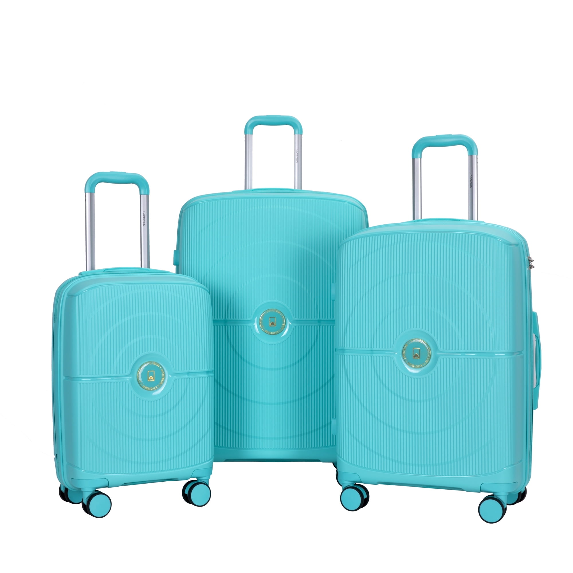 Landisun 3 Piece Luggage Set, Hard Shell, Spinner Wheels, TSA Lock ...