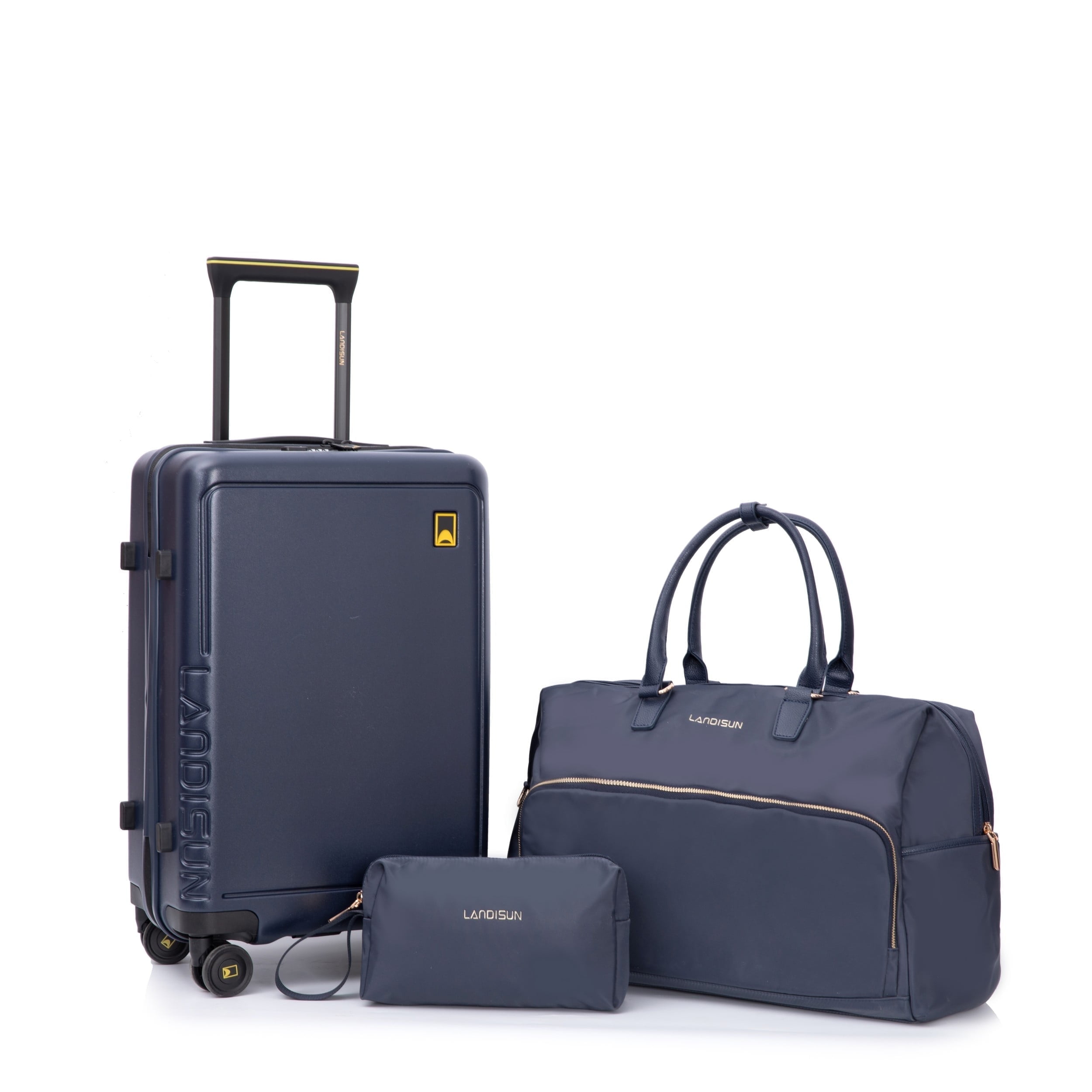 Landisun Suitcase Set 3 Piece Luggage Set Carry On Travel Luggage TSA ...