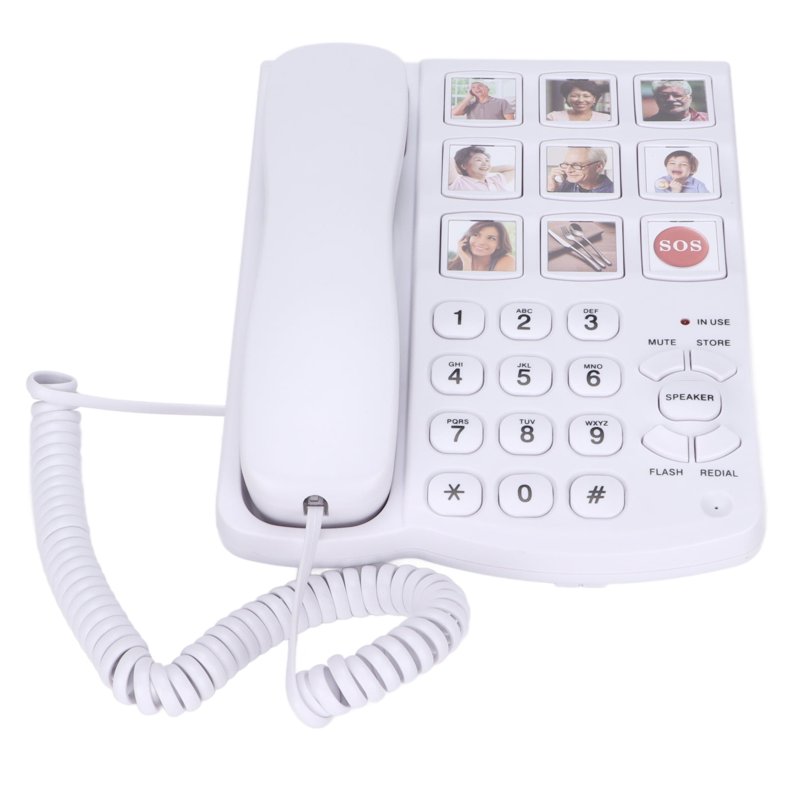 Landline Phones for Seniors, Corded Landline Telephone with Handsfree ...