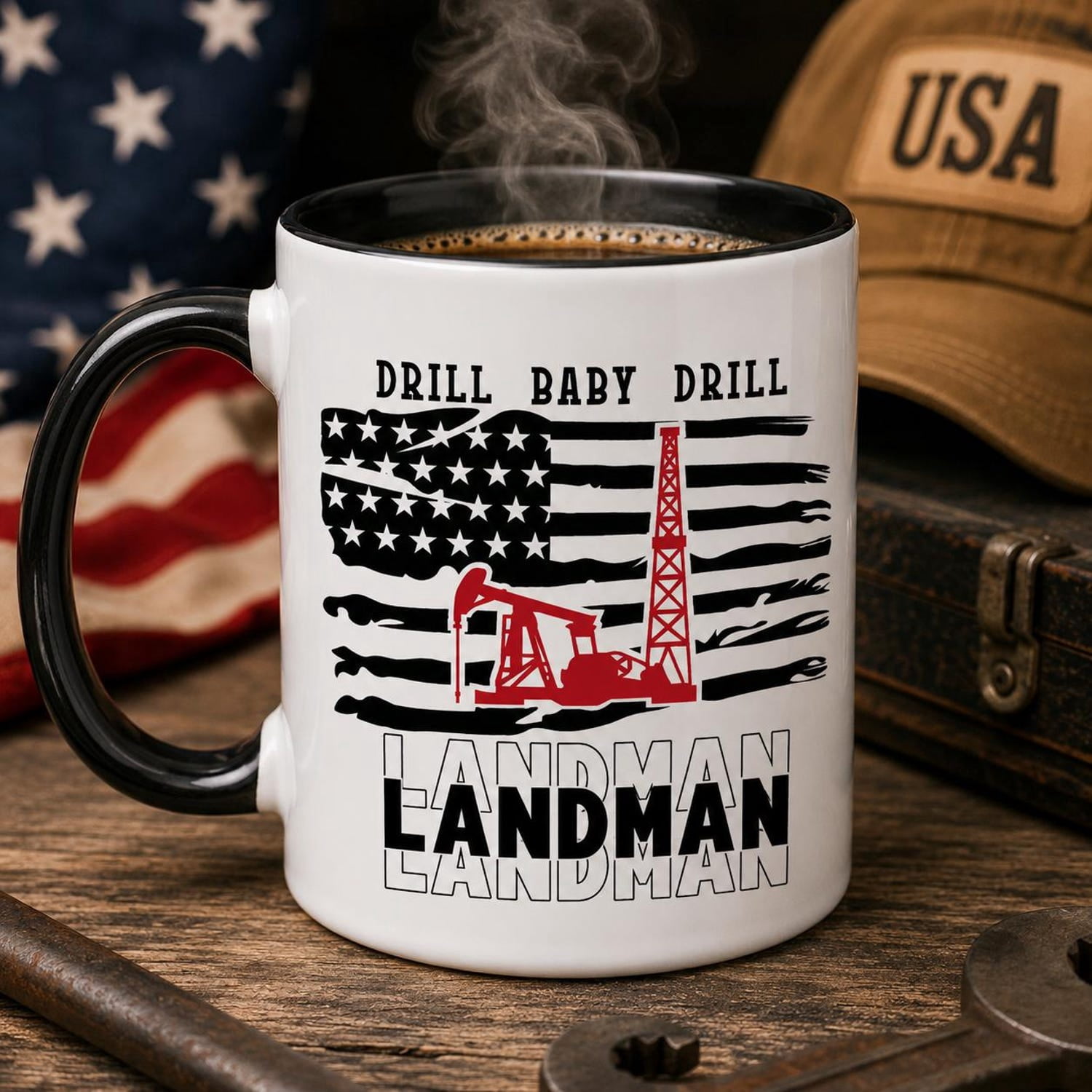 Landman Mug Oilfield Coffee Cup Oil and Gas Gift for Him Pump Jack ...