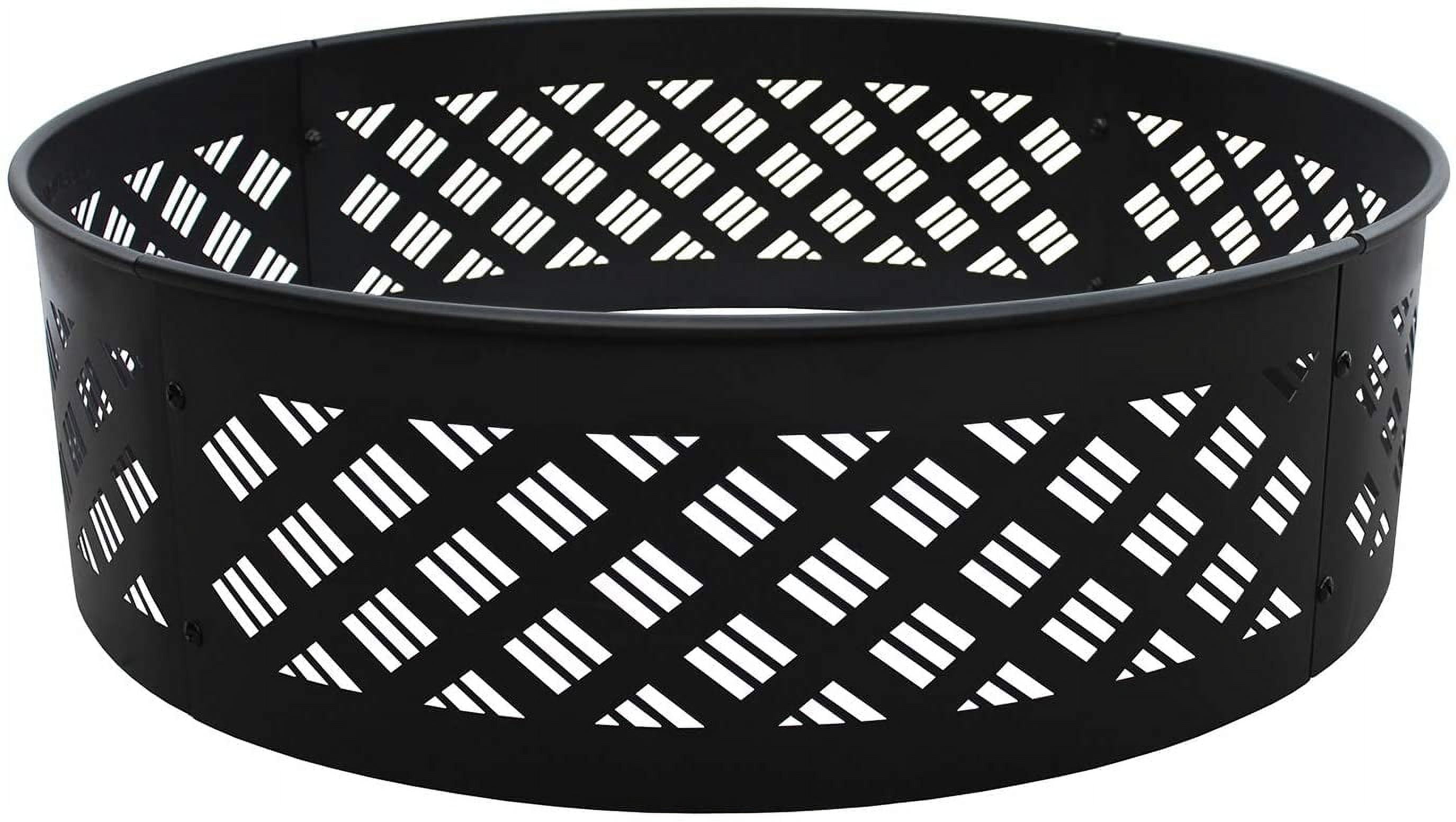 Landmann 28" Black Maddox Steel Wood Burning Fire Ring - Walmart.com