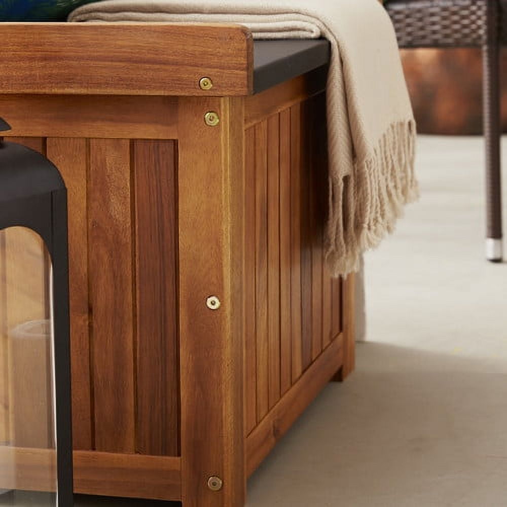 Landmann Acacia Storage Bench - Walmart.com