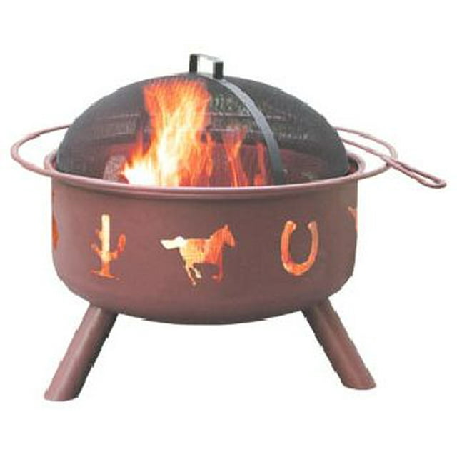 Landmann Big Sky Fire Pit Western Theme Fire Pit - Sturdy Steel ...