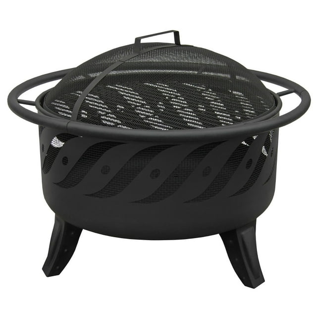 Landmann Patio Lights Fire Wave Pattern Outdoor Patio Fire Pit w ...