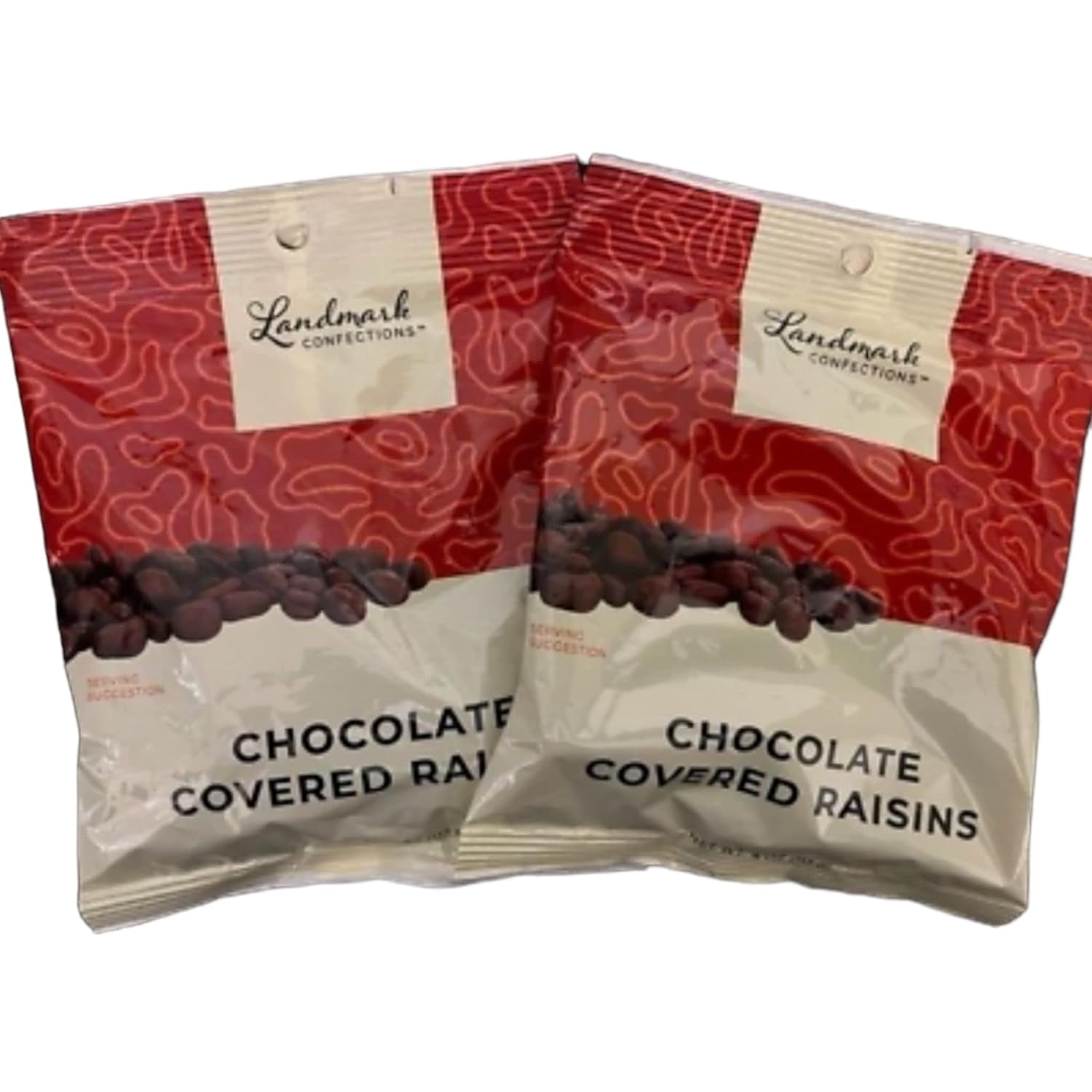 Landmark Confections Chocolate Covered Raisins Net Wt. 4 OZ Ea, Pack of ...