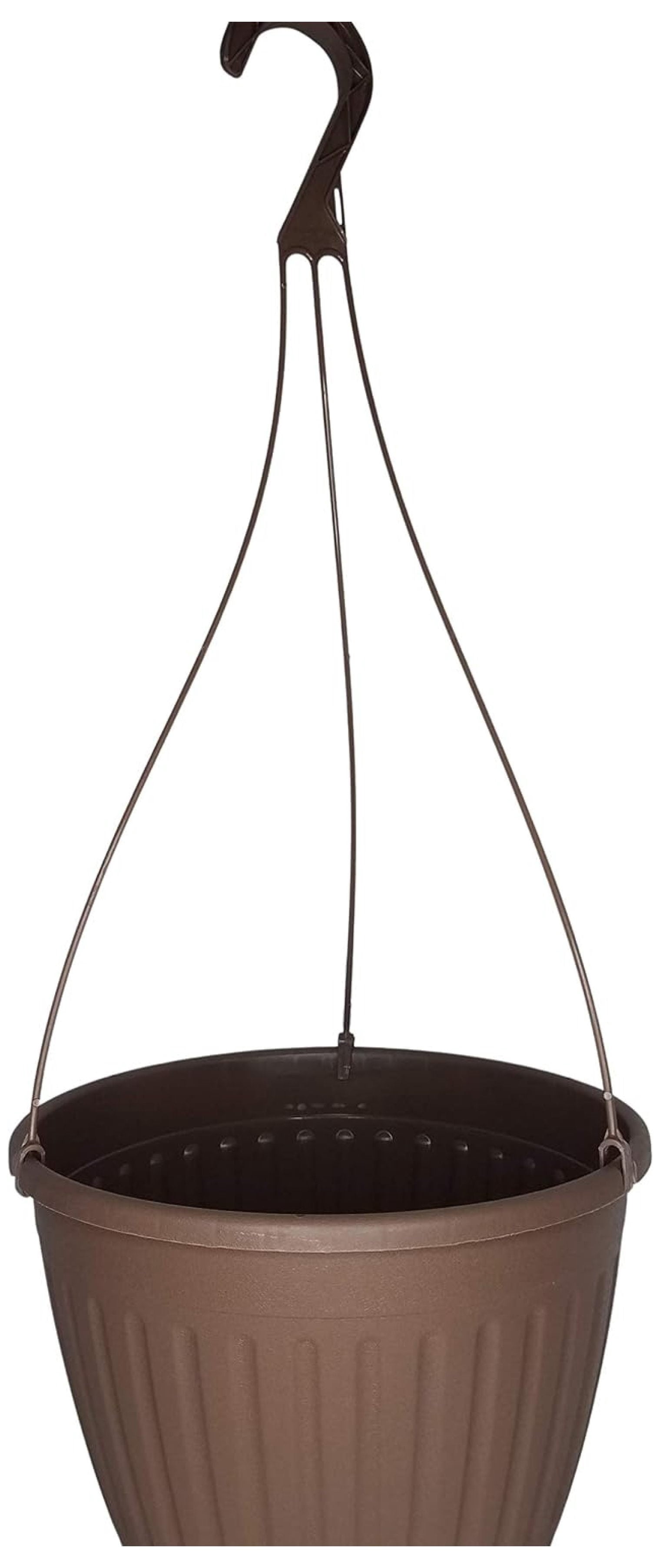 Landmark Plaics 10 inch Plastic Hanging Basket (Brown, 25) - Walmart.com