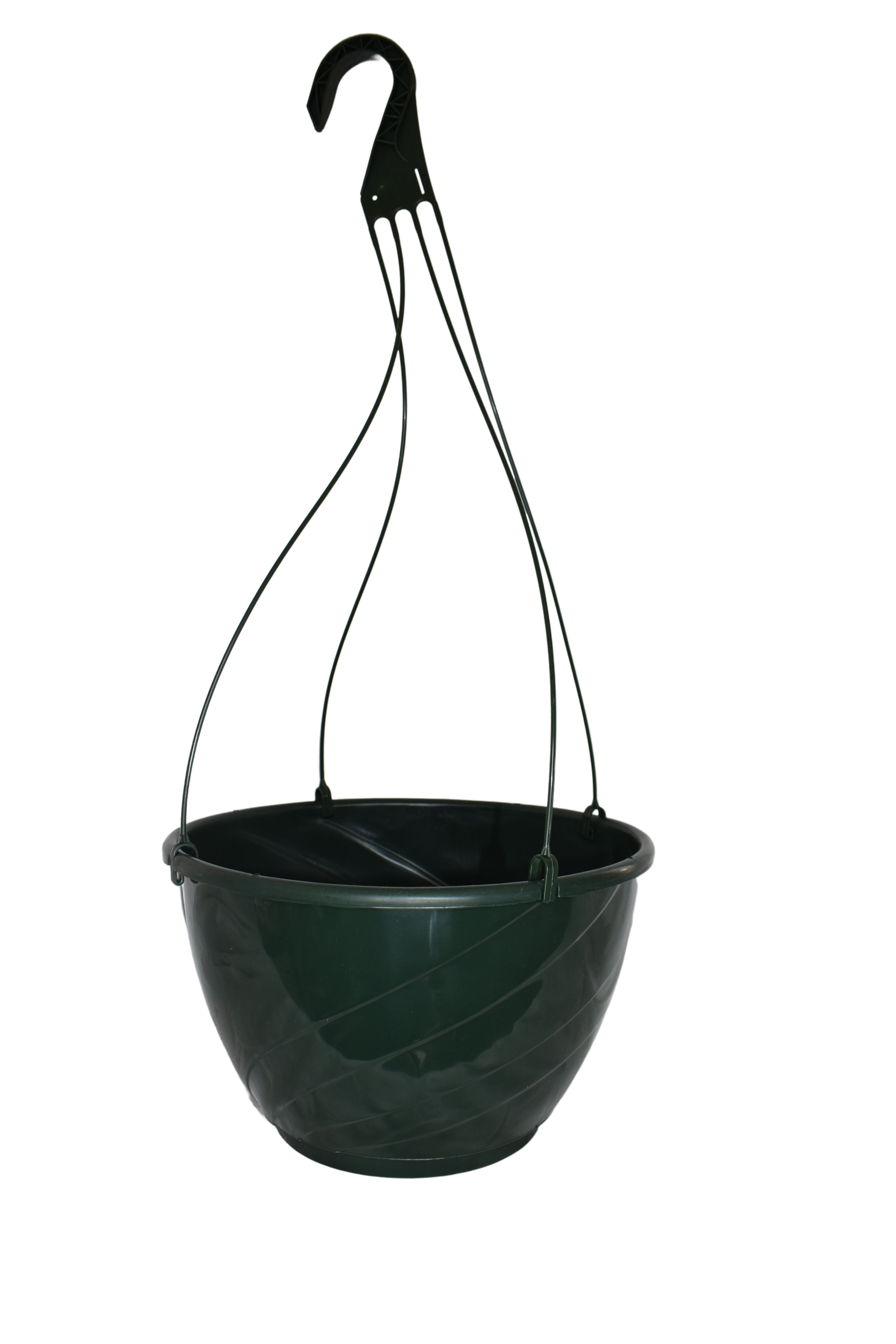 Landmark Plastics Green 12" Outdoor Garden Plastic Planter Hanging ...