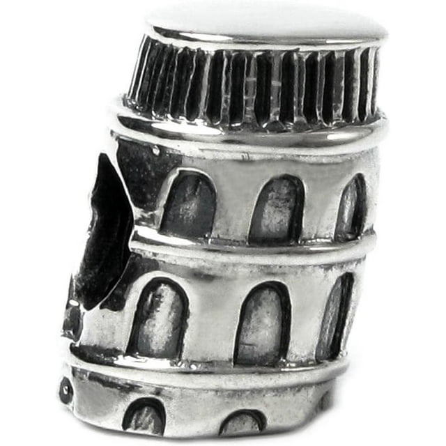 Landmark Series Sterling Silver Italy Tower of Pisa European-style Bead ...