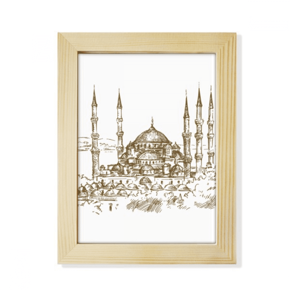 Landmark Sketch Landscape Desktop Adorn Photo Frame Display Art ...