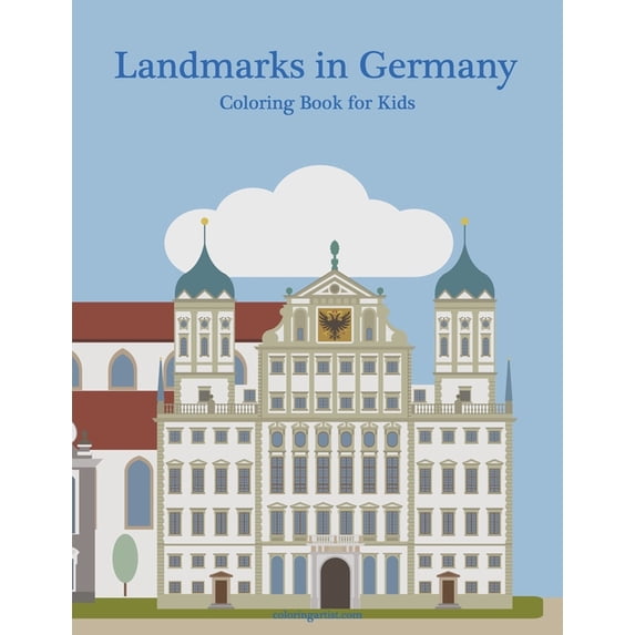 Landmarks in Germany Landmarks in Germany Coloring Book for Kids, Book ...